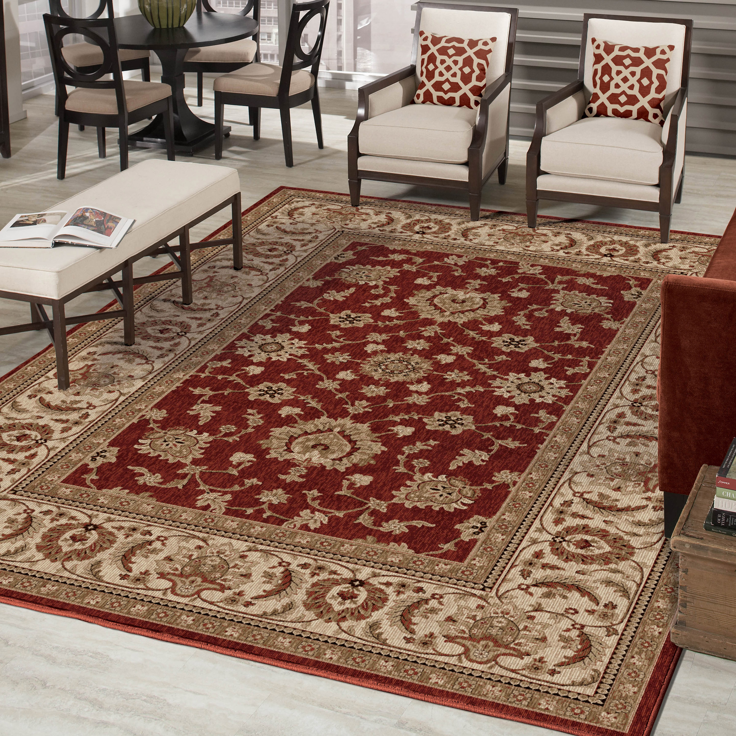 Orian Rugs Townbridge Red Indoor Area Rug | Costco