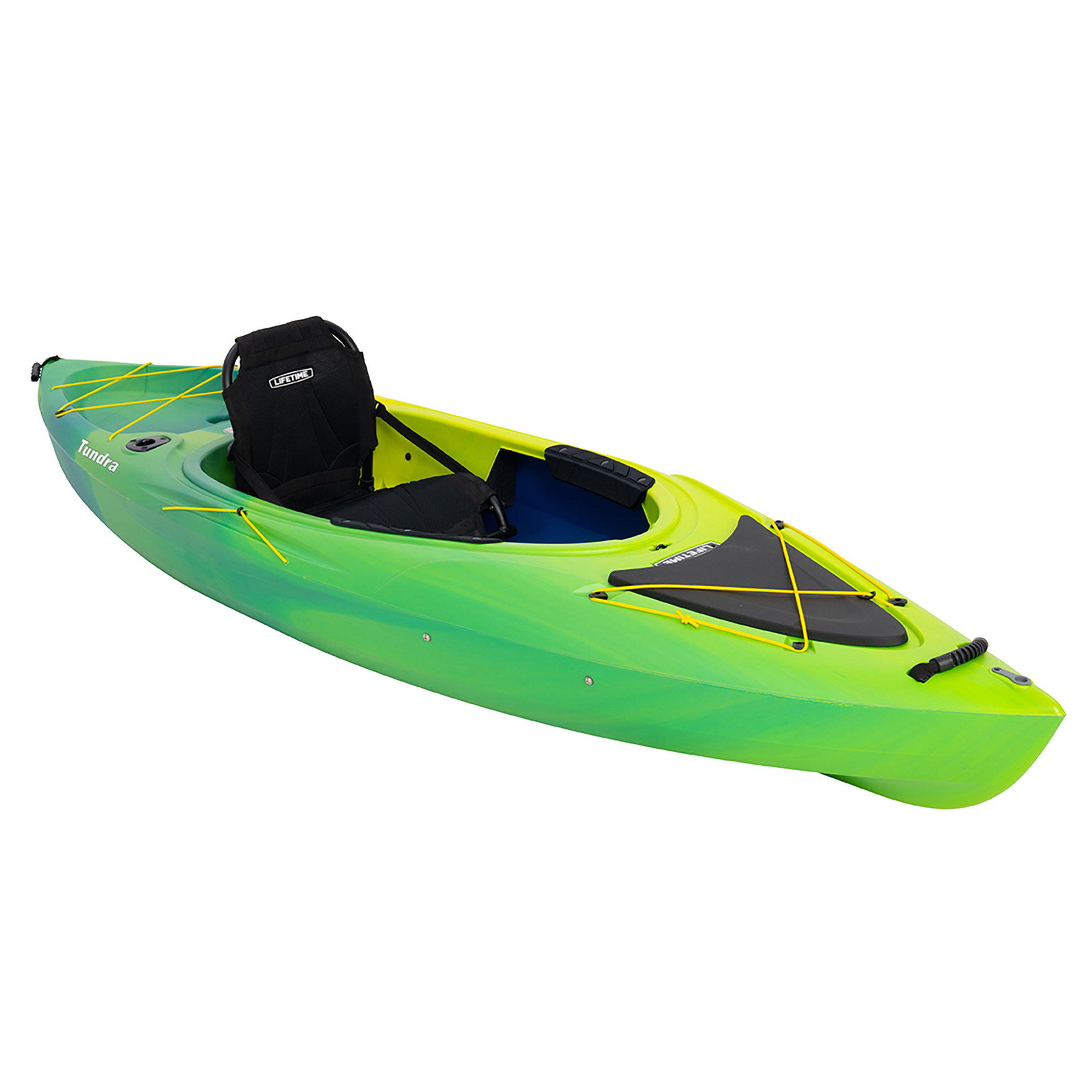 Lifetime Tundra 10'2” Sit-Inside Kayak with Paddle and Cartop Carrier ...
