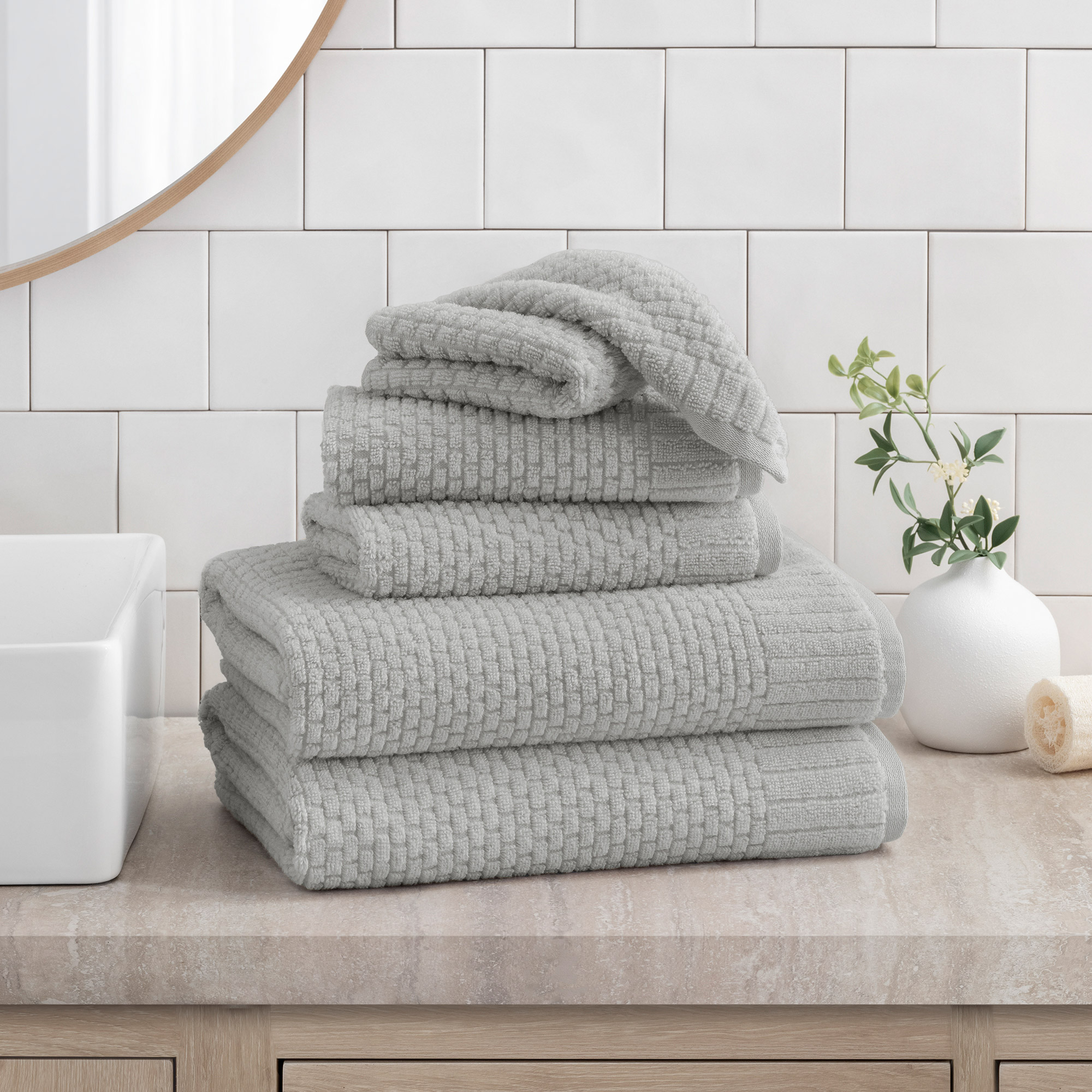 WelHome Textured Towels - 6-piece Set | Costco