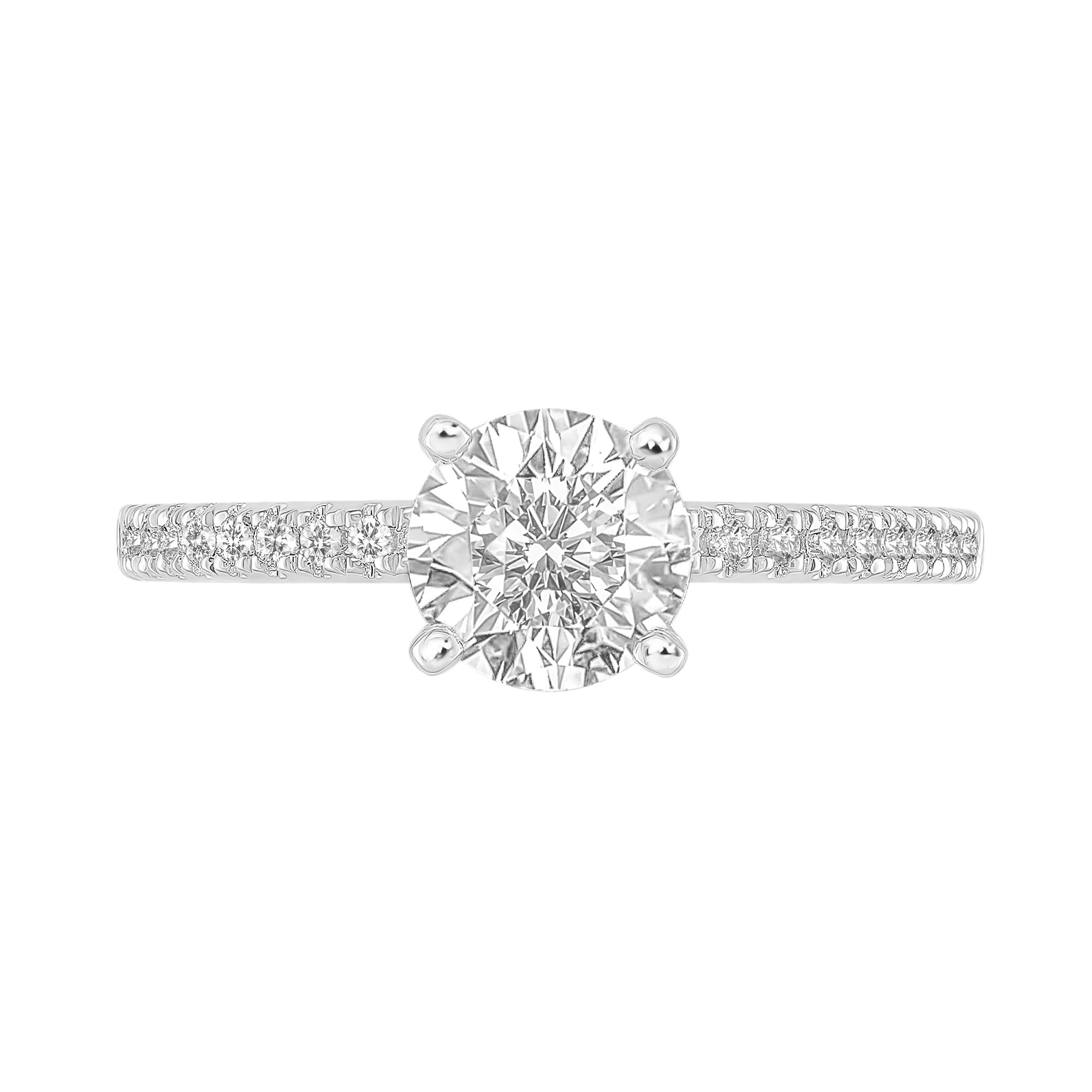 Round Brilliant Diamond Engagement Ring (1.1 ctw) | Costco