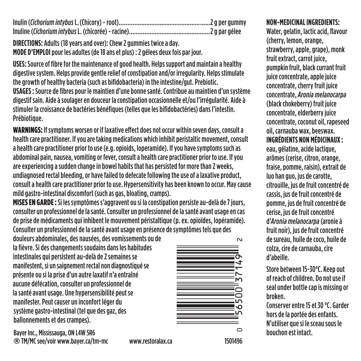 RestoraFIBRE Gummies, 2 x 140 gummies | Costco