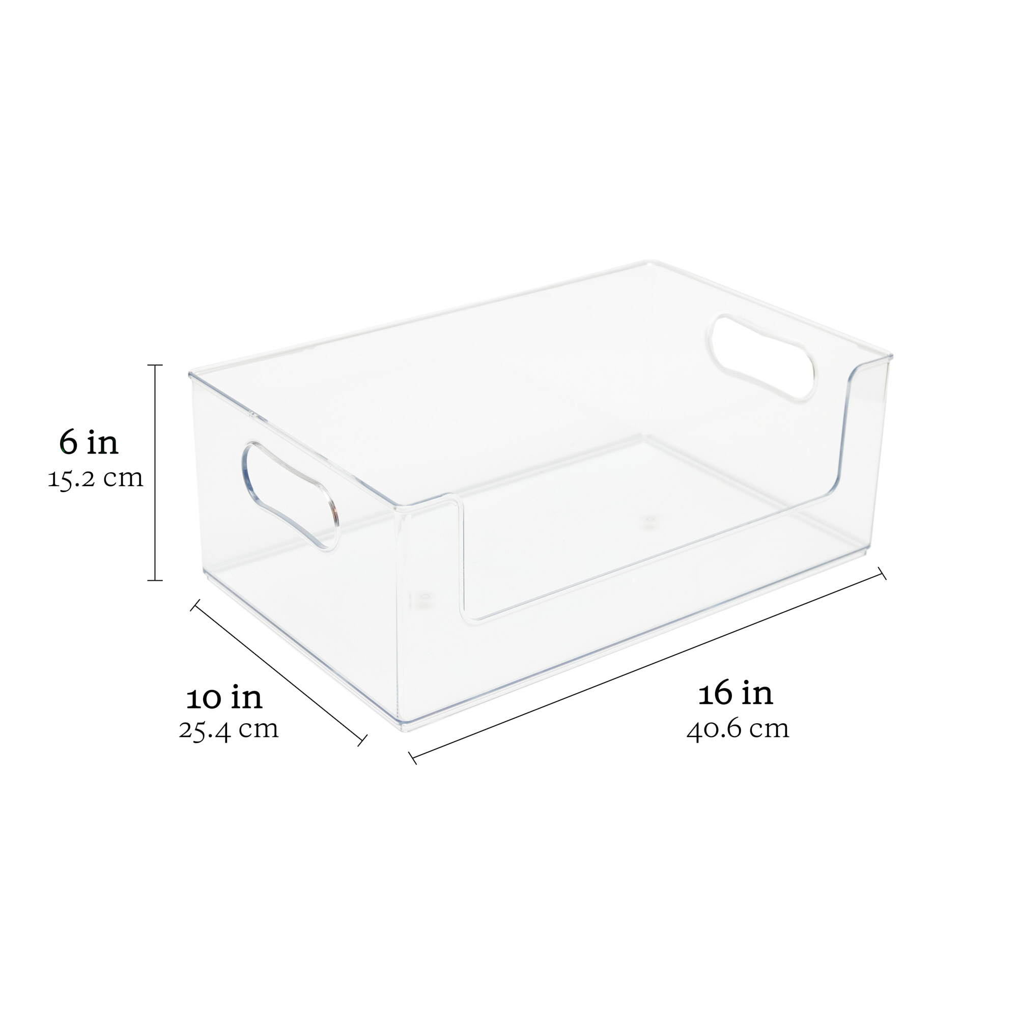 Clearly Open Front Closet Storage Bin 16" x 10" x 6" | Costco