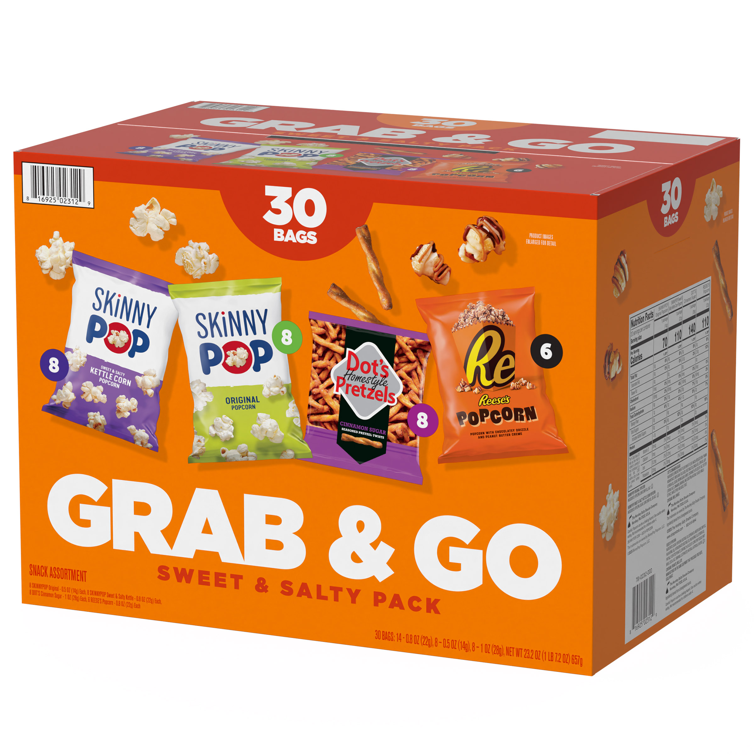 Grab & Go Sweet and Salty Pack, Variety Pack, 30-count | Costco