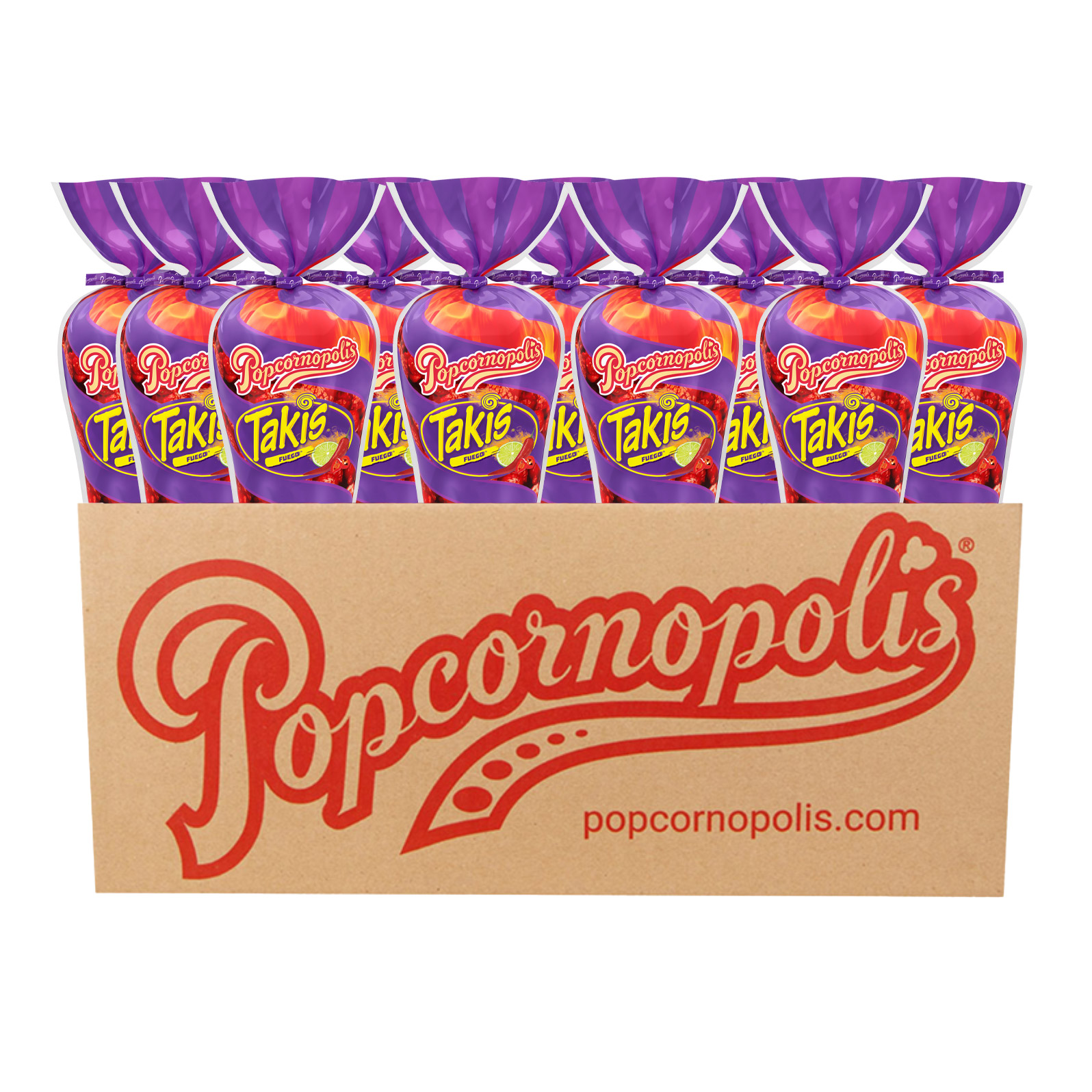 Popcornopolis Takis Popcorn Cones, 1.75 oz, 12-count | Costco