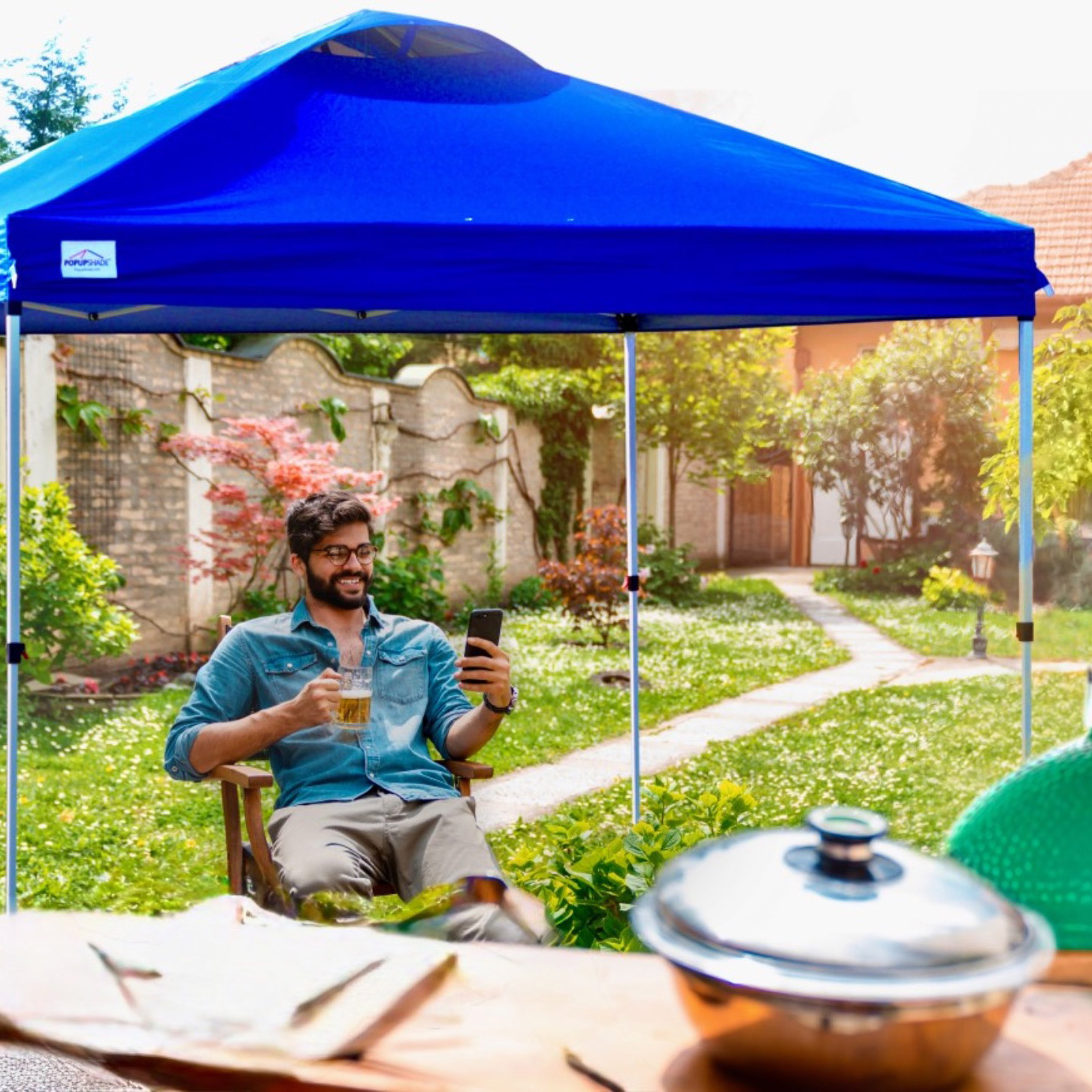 POPUP-SHADE 10'x10' Instant Canopy One-person Setup plus Wheel-bag | Costco