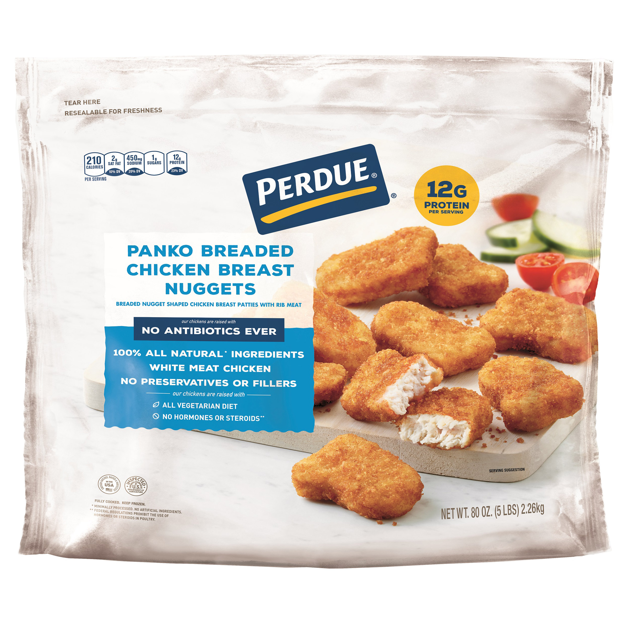 Perdue, Panko Breaded Chicken Breast Nuggets, 5 lbs | Costco