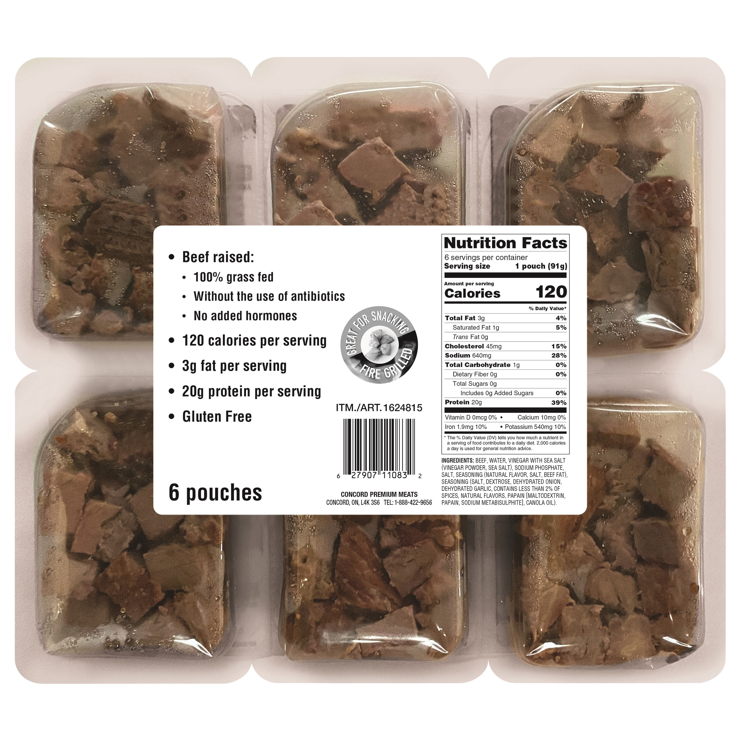 Fresh Additions Steak Bites, Ready-to-Eat, 3.2 oz, 6 ct | Costco