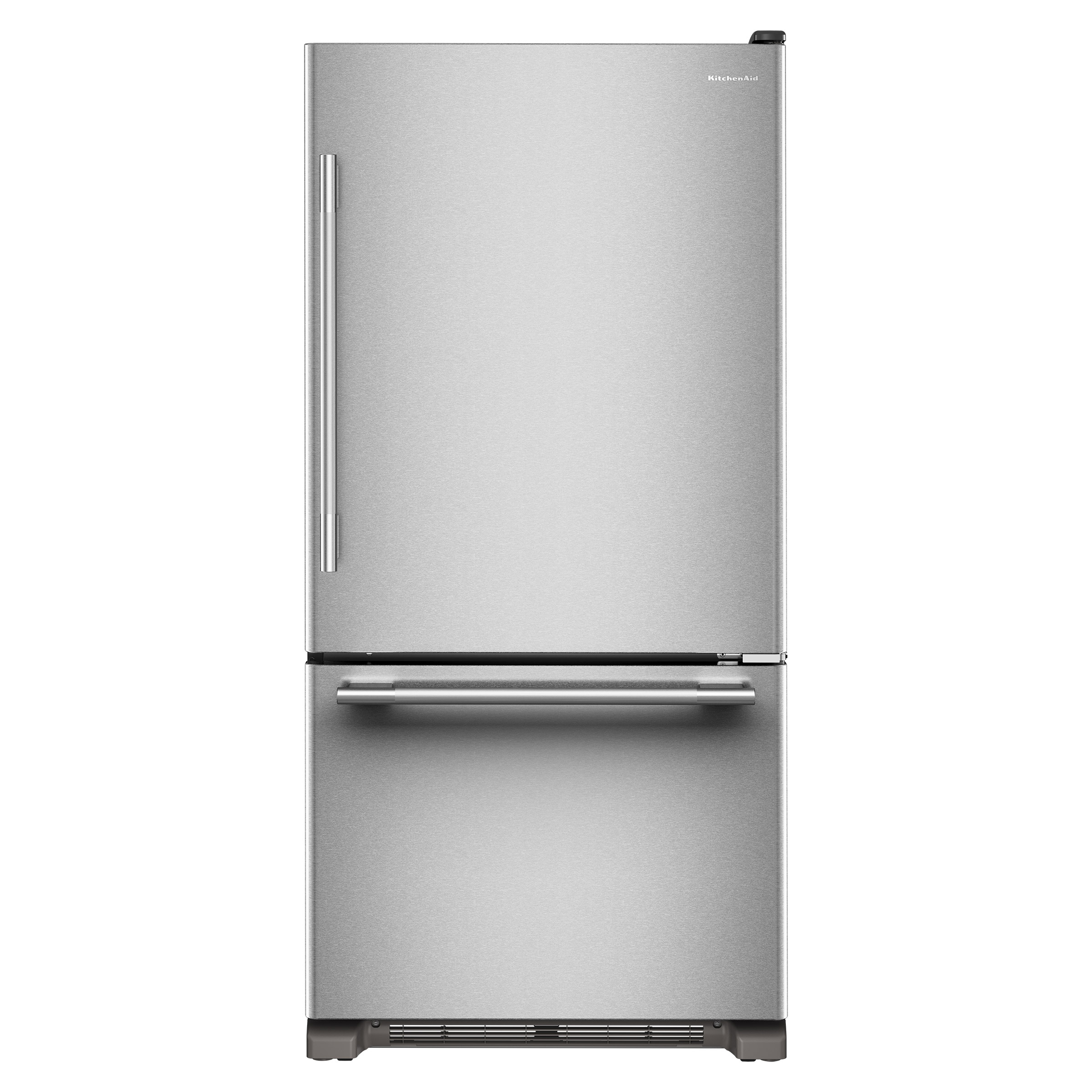 KitchenAid 33 in. 22.1 cu ft. Stainless Steel Bottom Mount Refrigerator ...