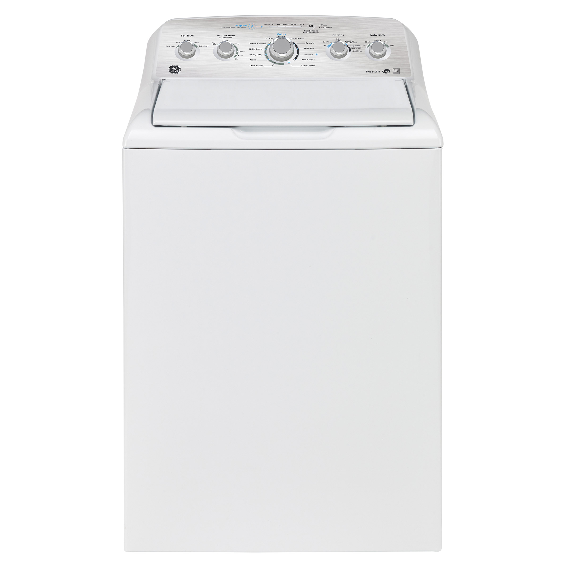 GE 27 in. 4.9 cu ft. White Top Load Washer with SaniFresh Cycle | Costco
