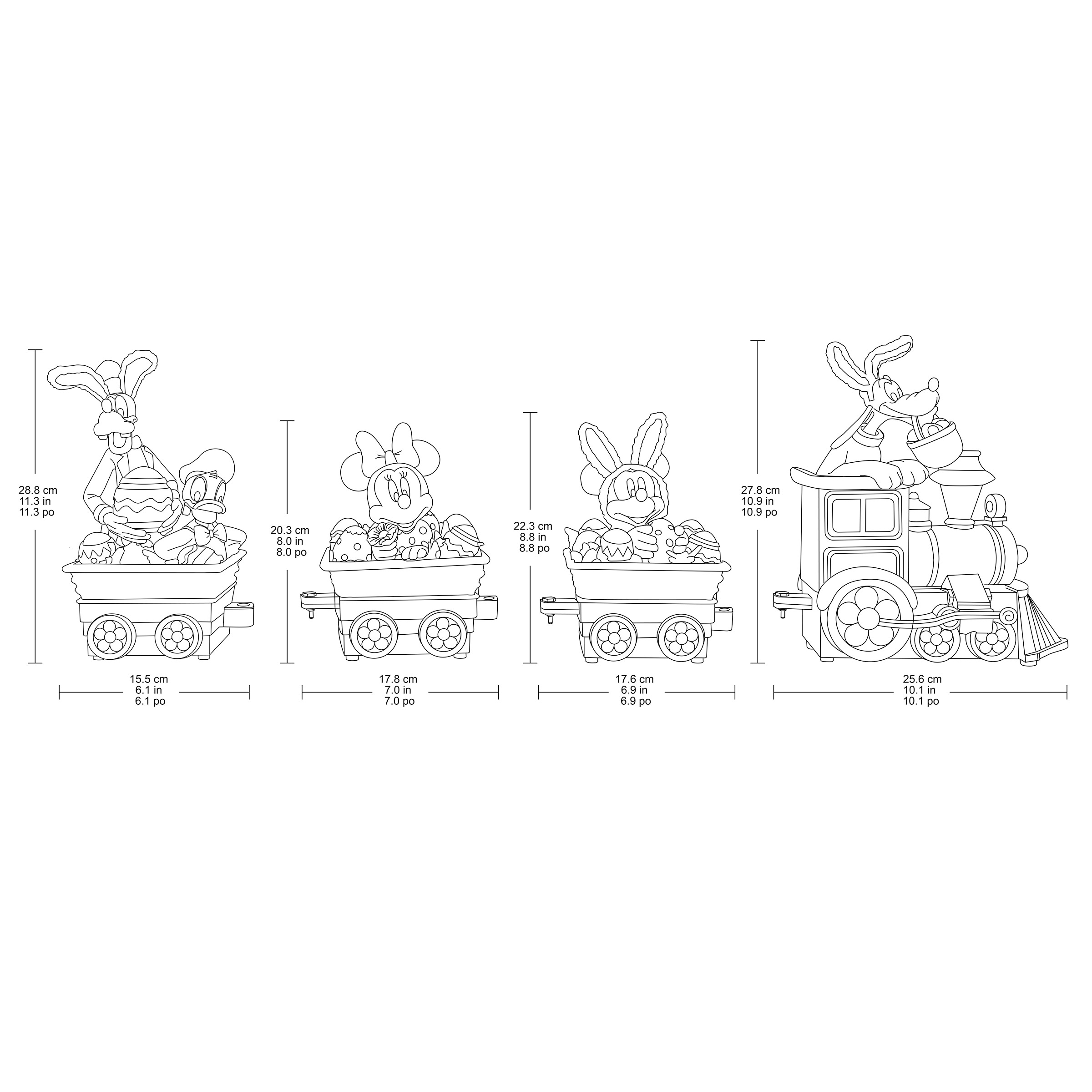 Disney Spring Train, 4-piece Set | Costco