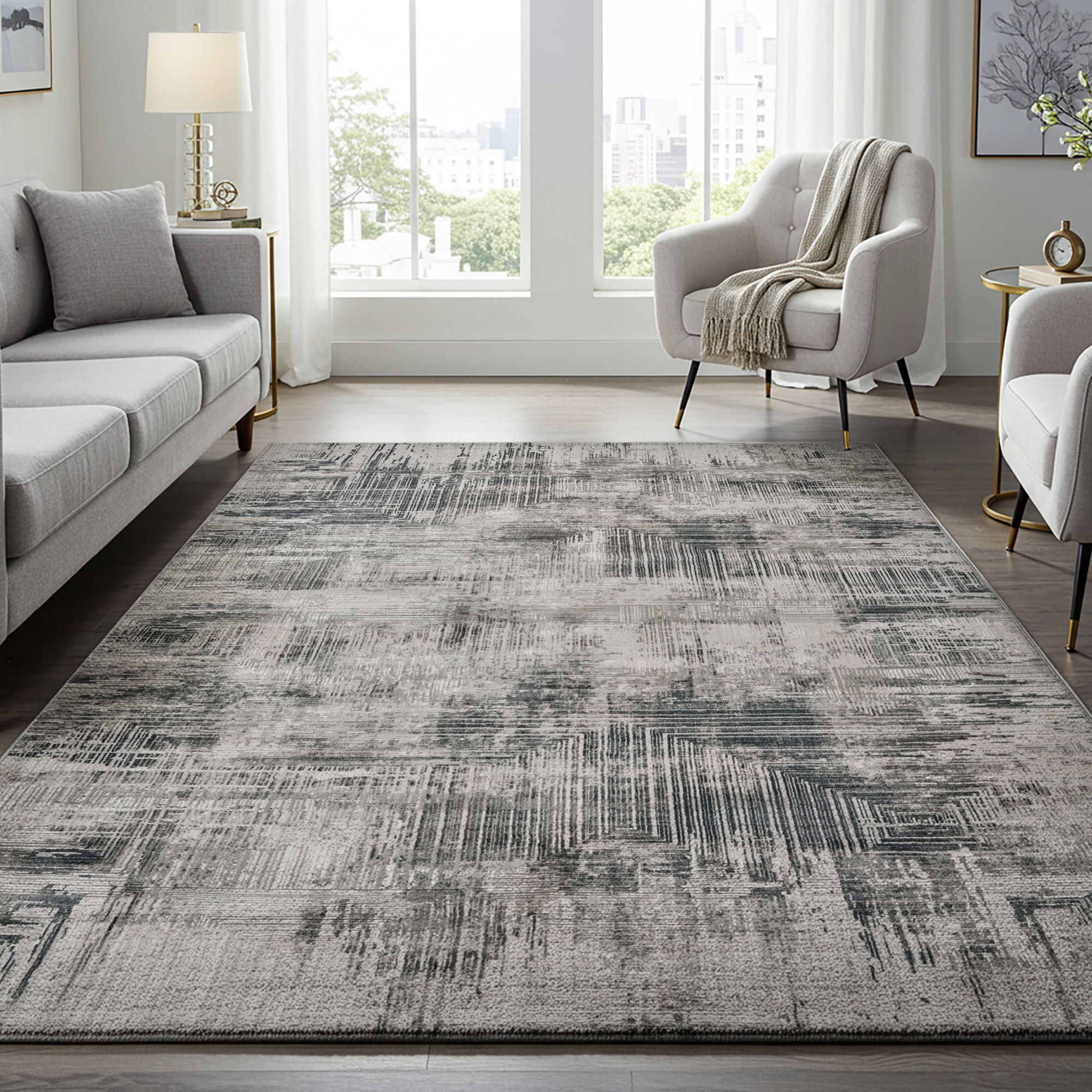 Divina Area Rug, Corlis Gray, 6'6” x 9' | Costco