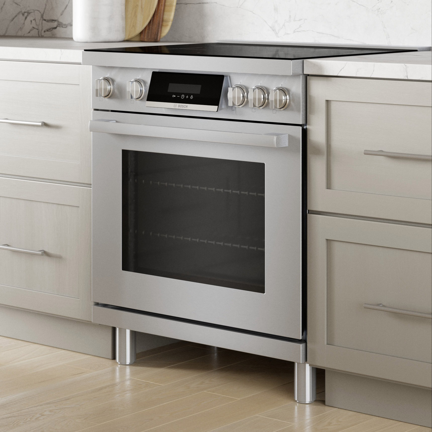 Bosch 800 Series 30" Freestanding INDUCTION Convection Pro Range with ...