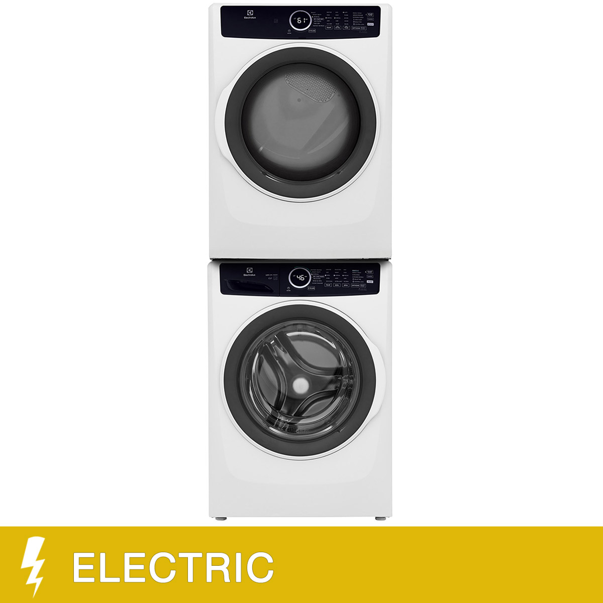 Electrolux 4 Series Laundry Bundle 5.2 cu ft. Front Load Washer and 8.0 ...