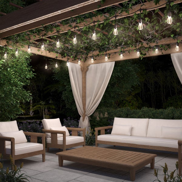 Artika Blaze 20 LED Bulb Outdoor Solar String Lights Matte Artika Blaze 20 LED Bulb Outdoor Solar String Lights Matte