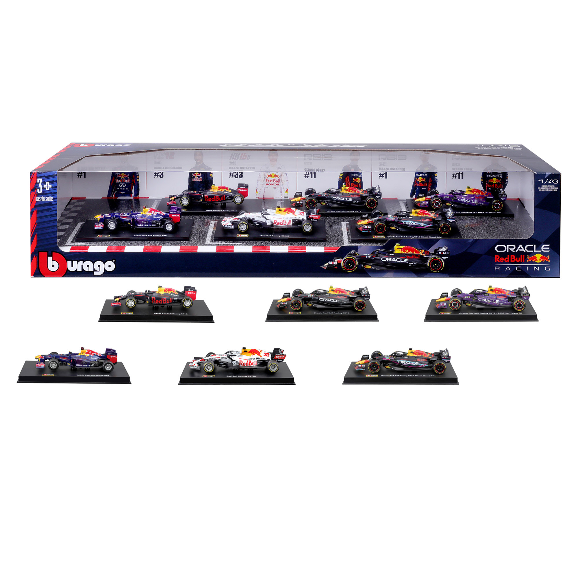 1:43 Red Bull Formula Racing Die Cast 6-pack | Costco