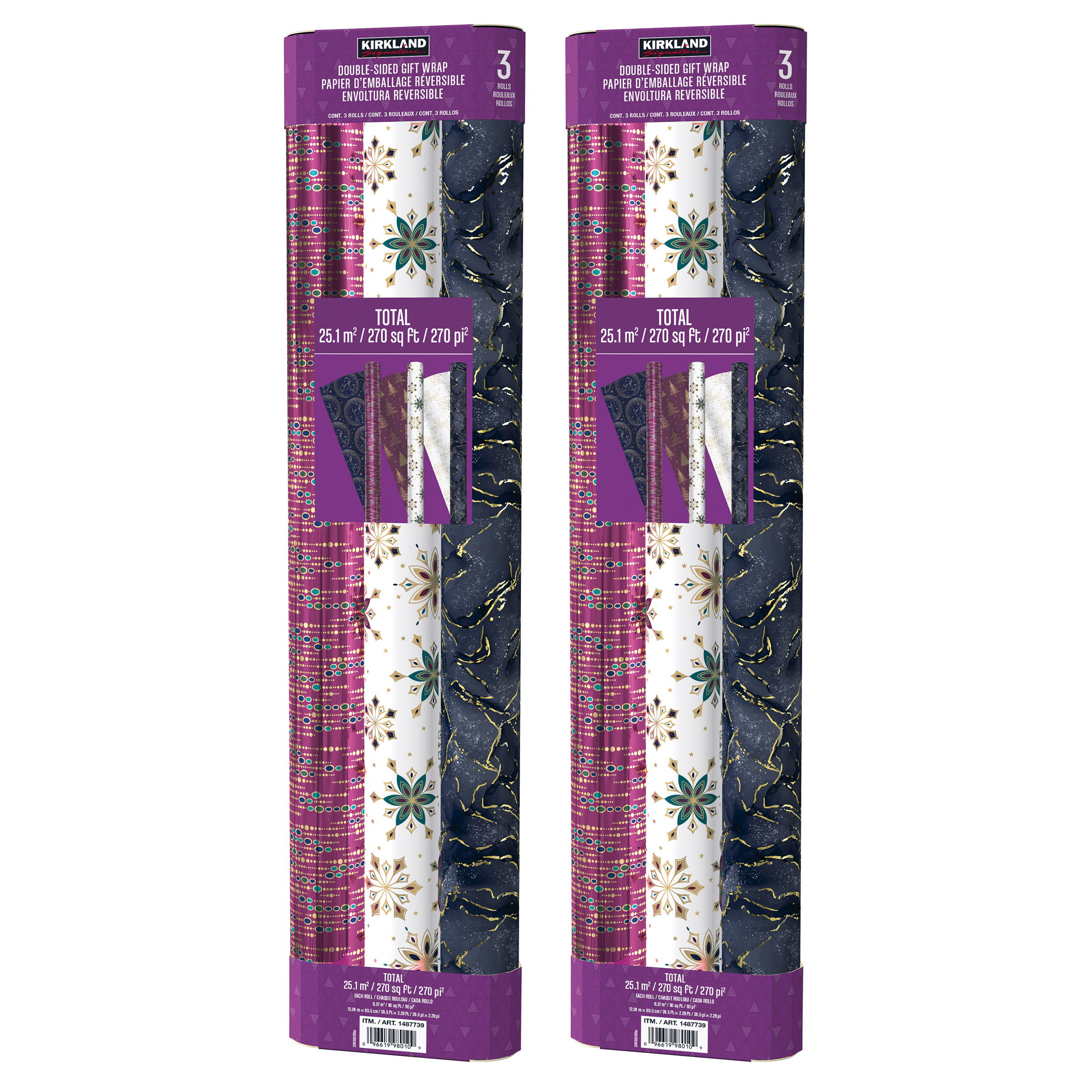 Kirkland Signature - Christmas Wrapping Paper - 6 Rolls | Costco