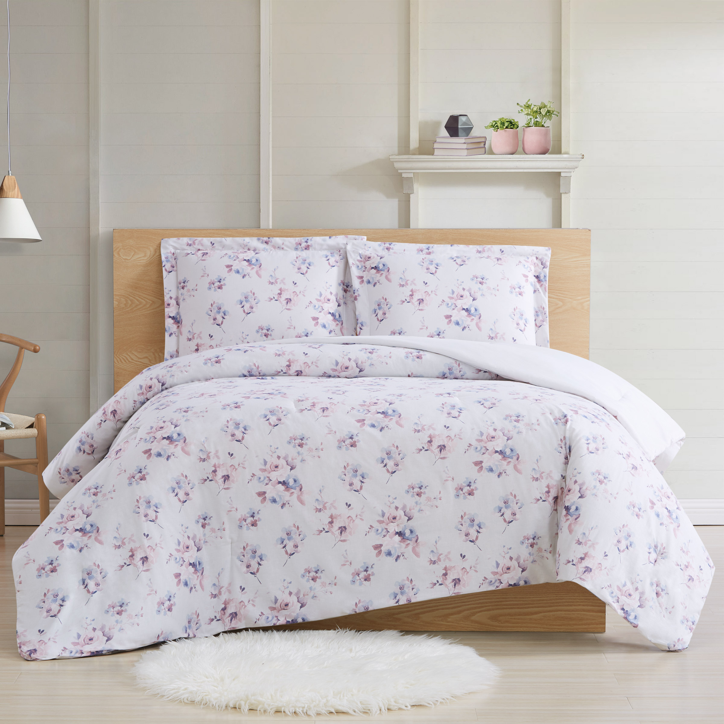 Cottage Classics Rose Dusk 3-piece Comforter Set | Costco