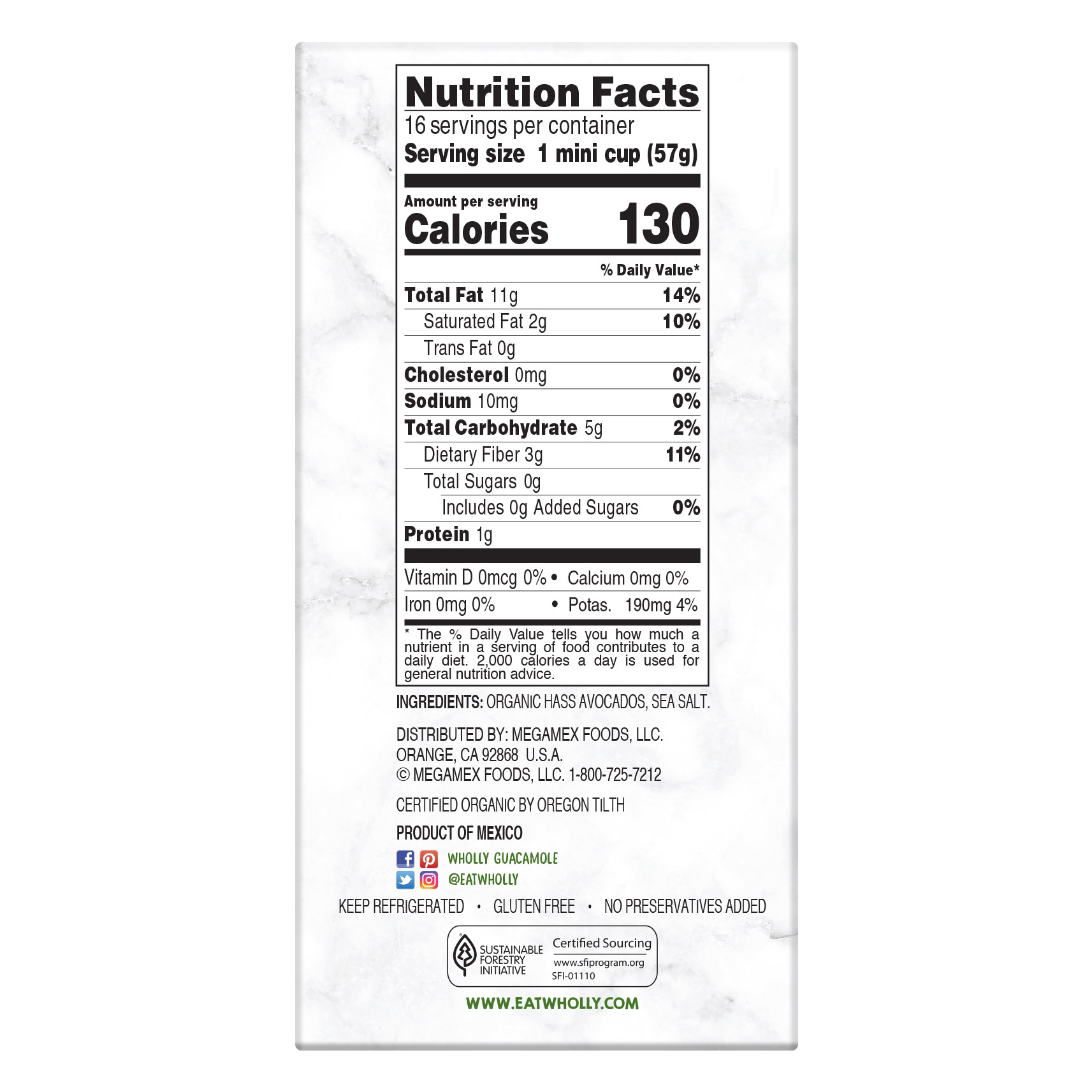 Wholly Organic Smashed Avocado, 2 oz, 16-count | Costco
