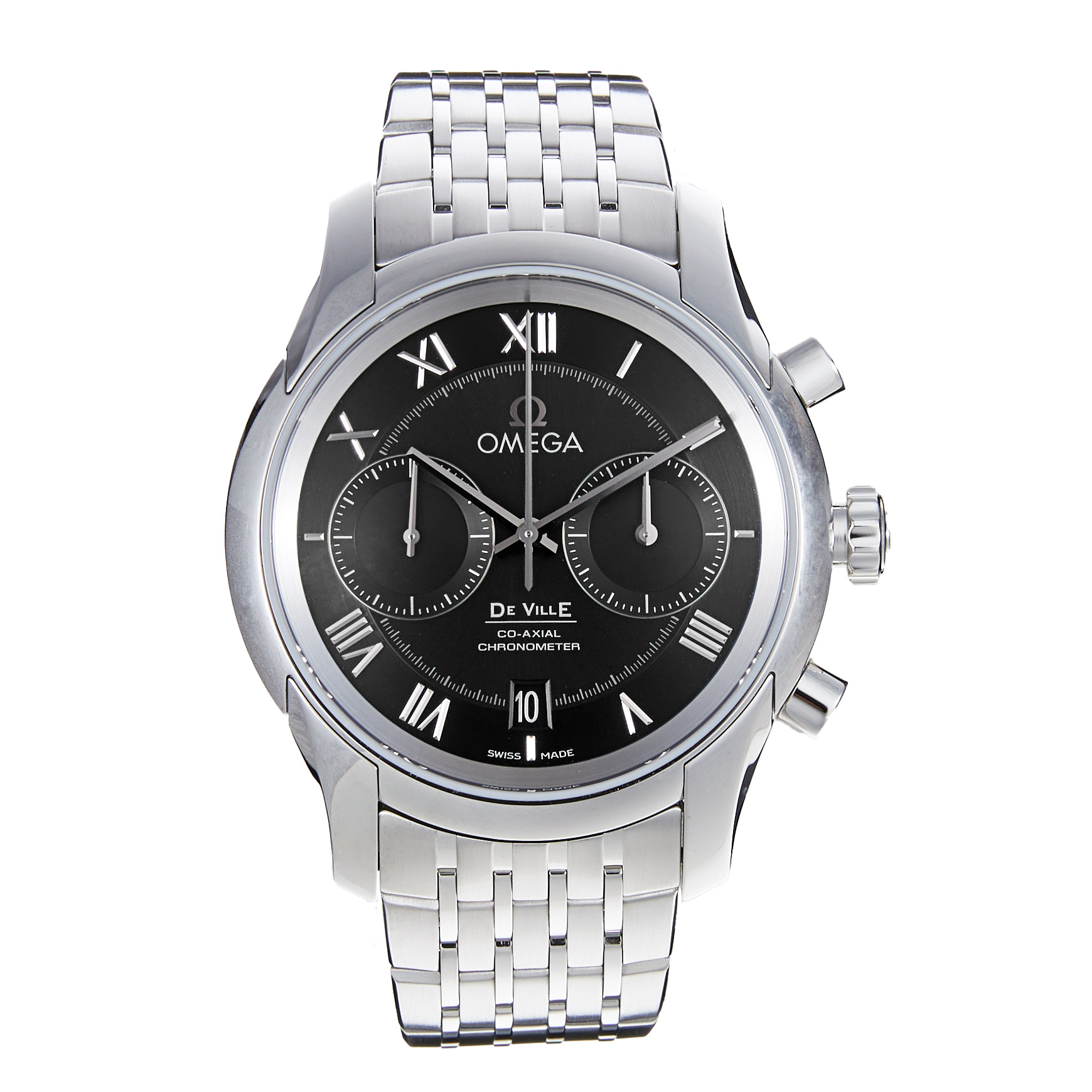 Omega De Ville Chronograph Stainless Steel Men's Automatic Watch | Costco