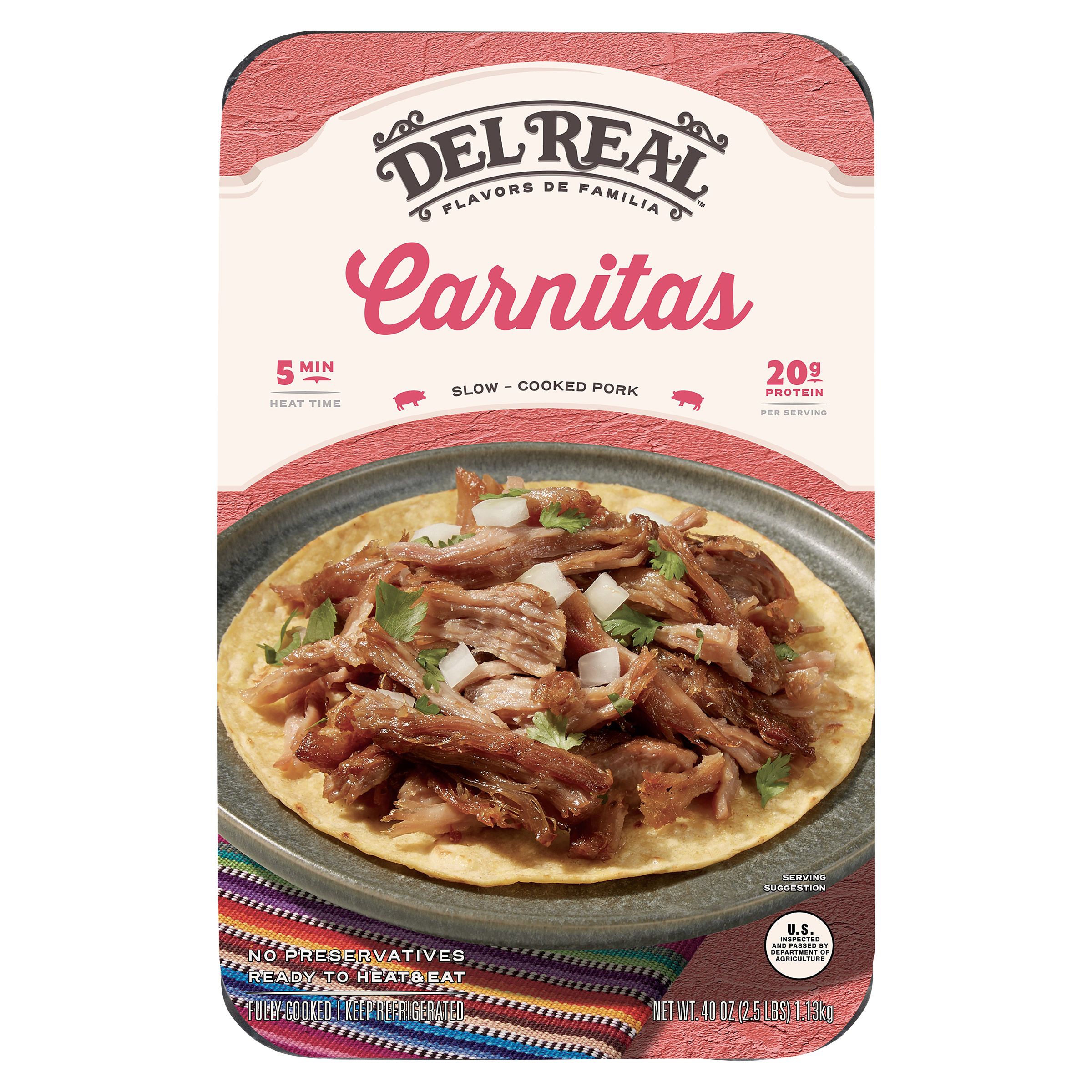 Del Real Foods Carnitas, 40 oz | Costco