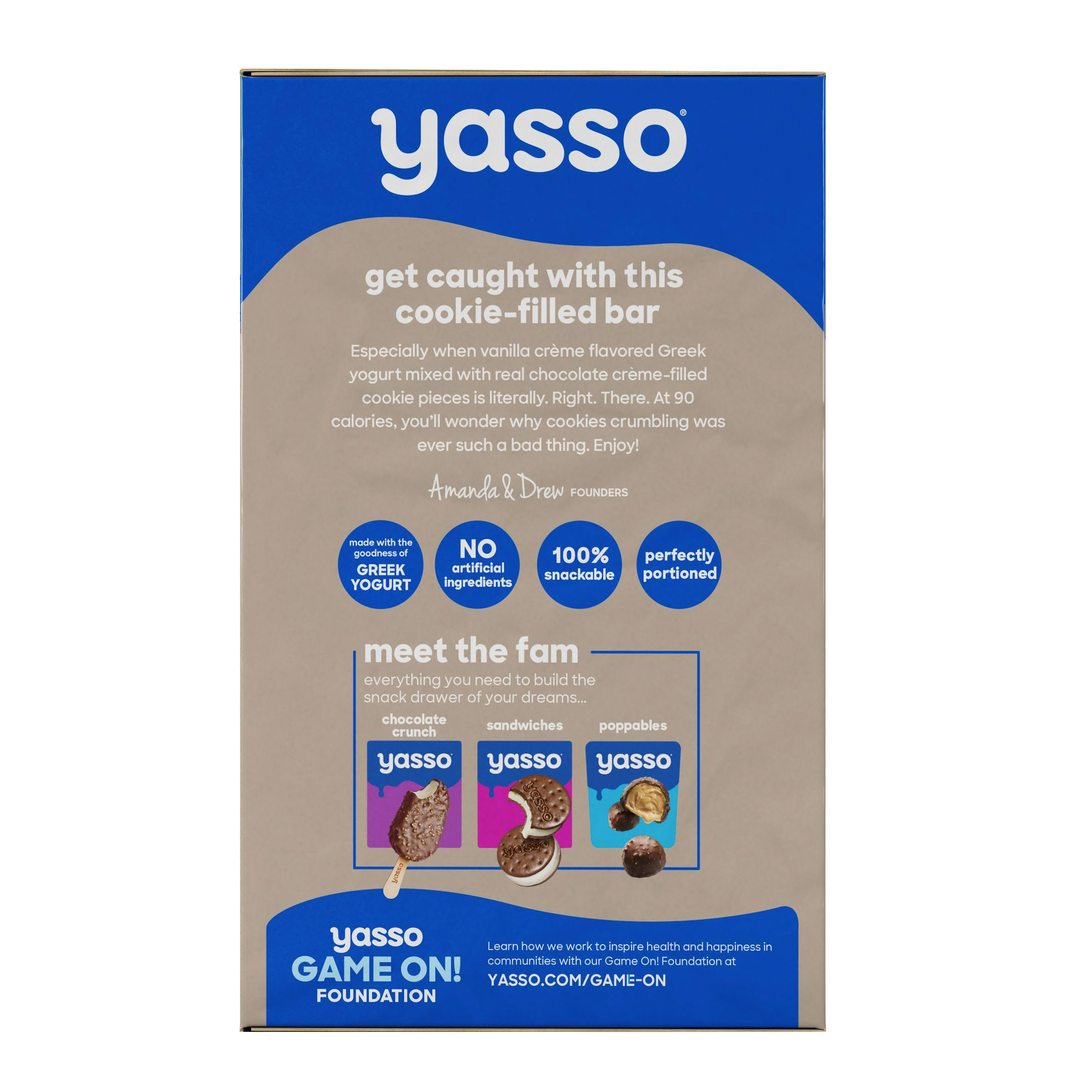 Yasso Greek Yogurt Bars Cookies n' Cream, 15-count | Costco