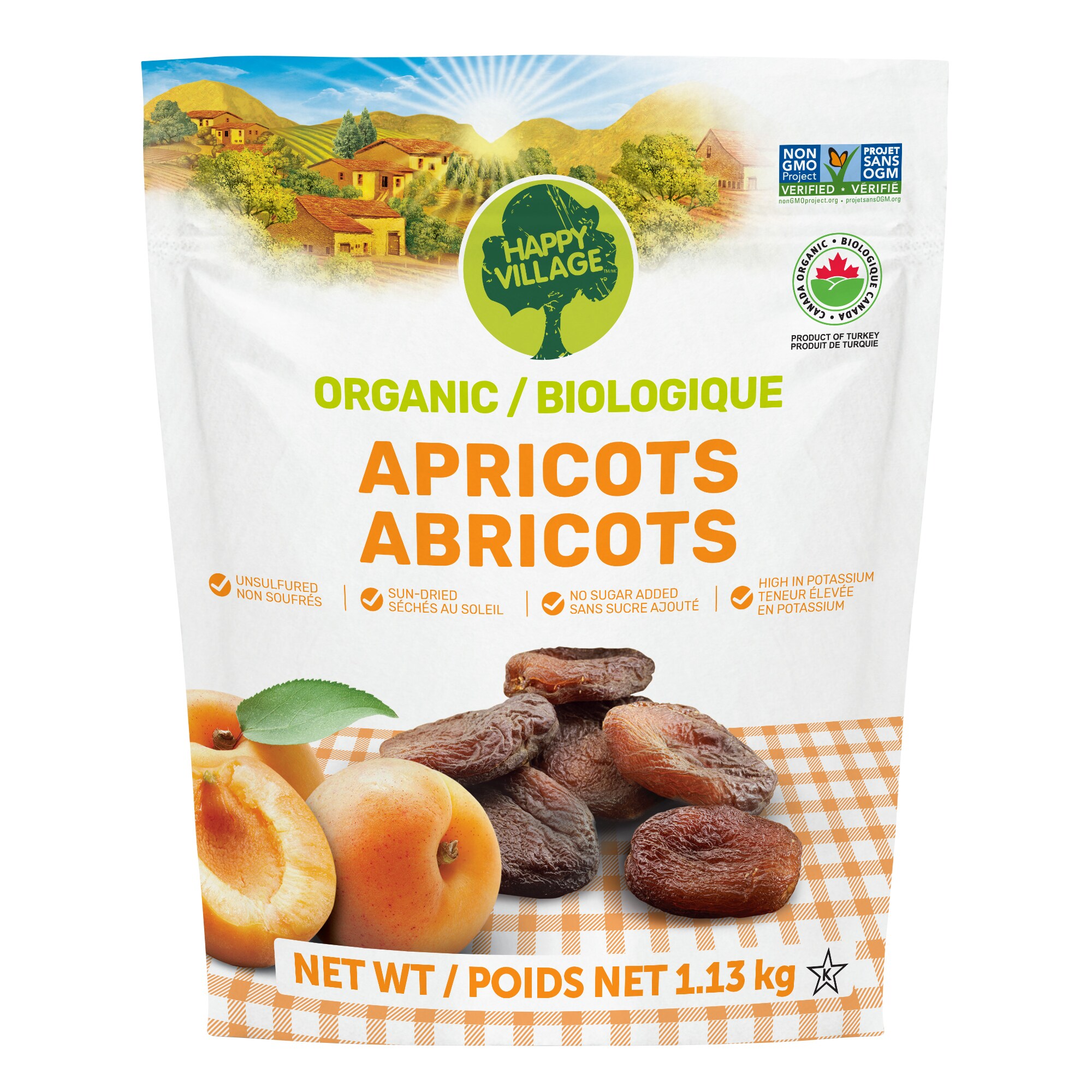 Happy Village Organic Dried Apricots, 1.13 kg | Costco
