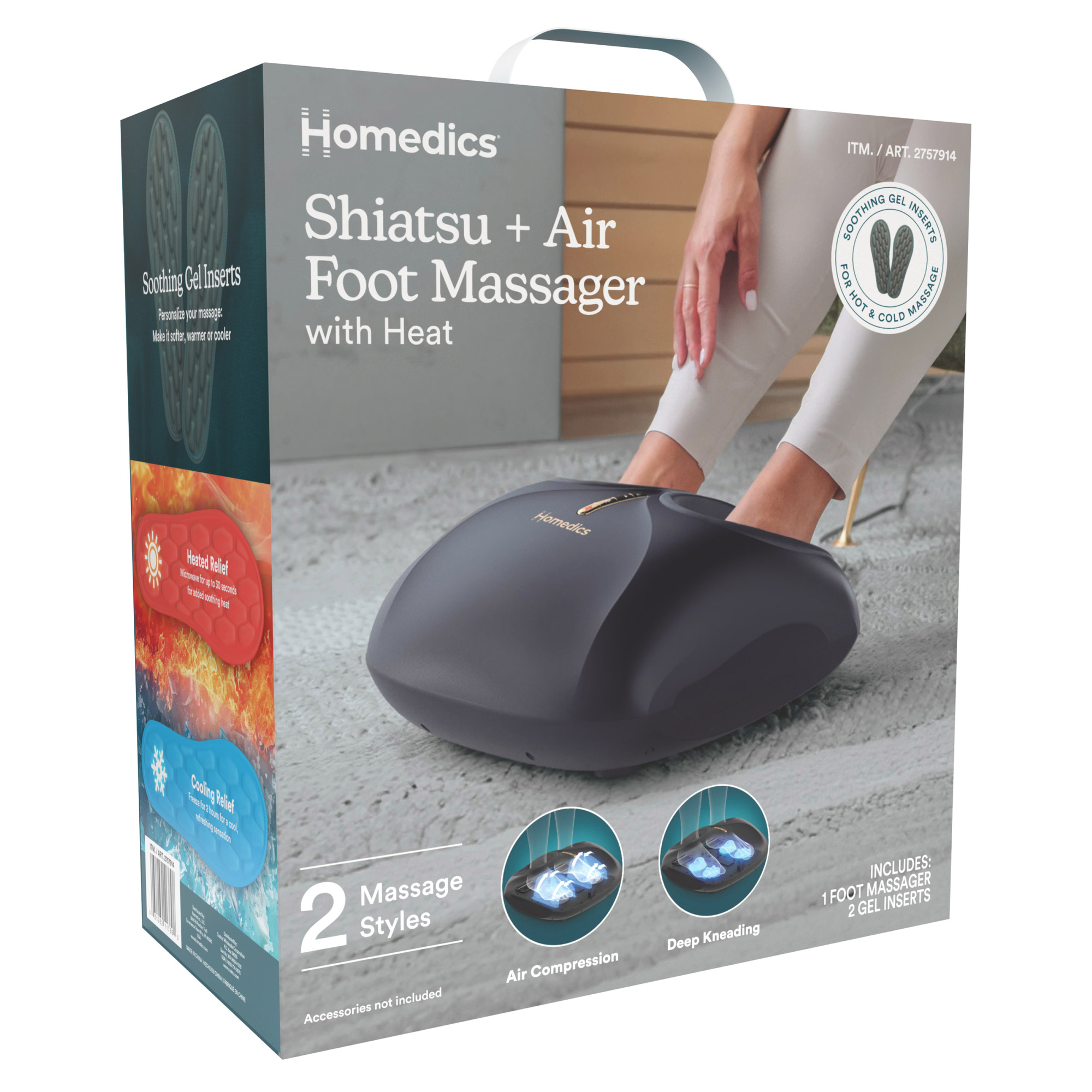 Homedics Shiatsu + Air Foot Massager with Heat | Costco