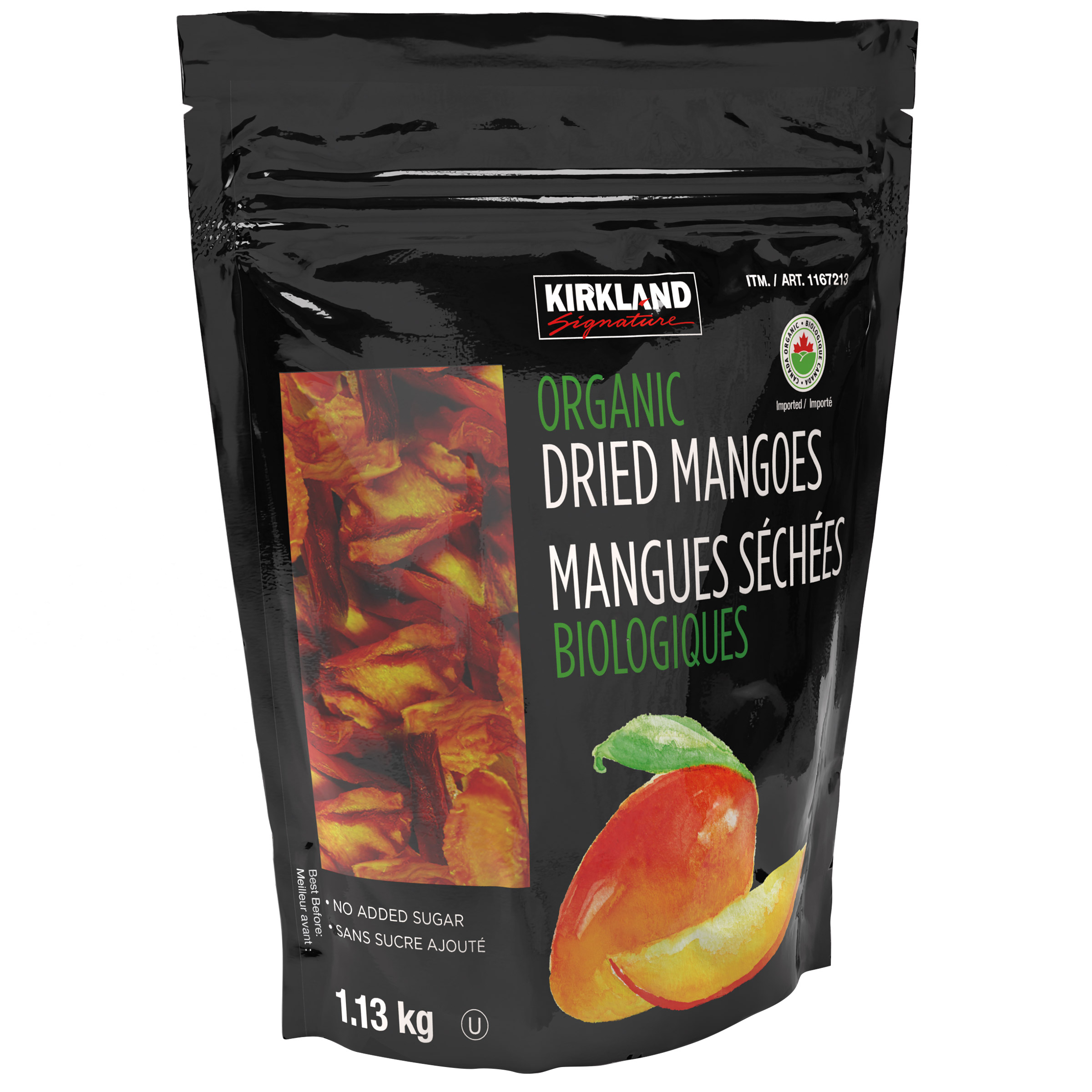Kirkland Signature Organic Dried Mangoes, 1.13 kg | Costco
