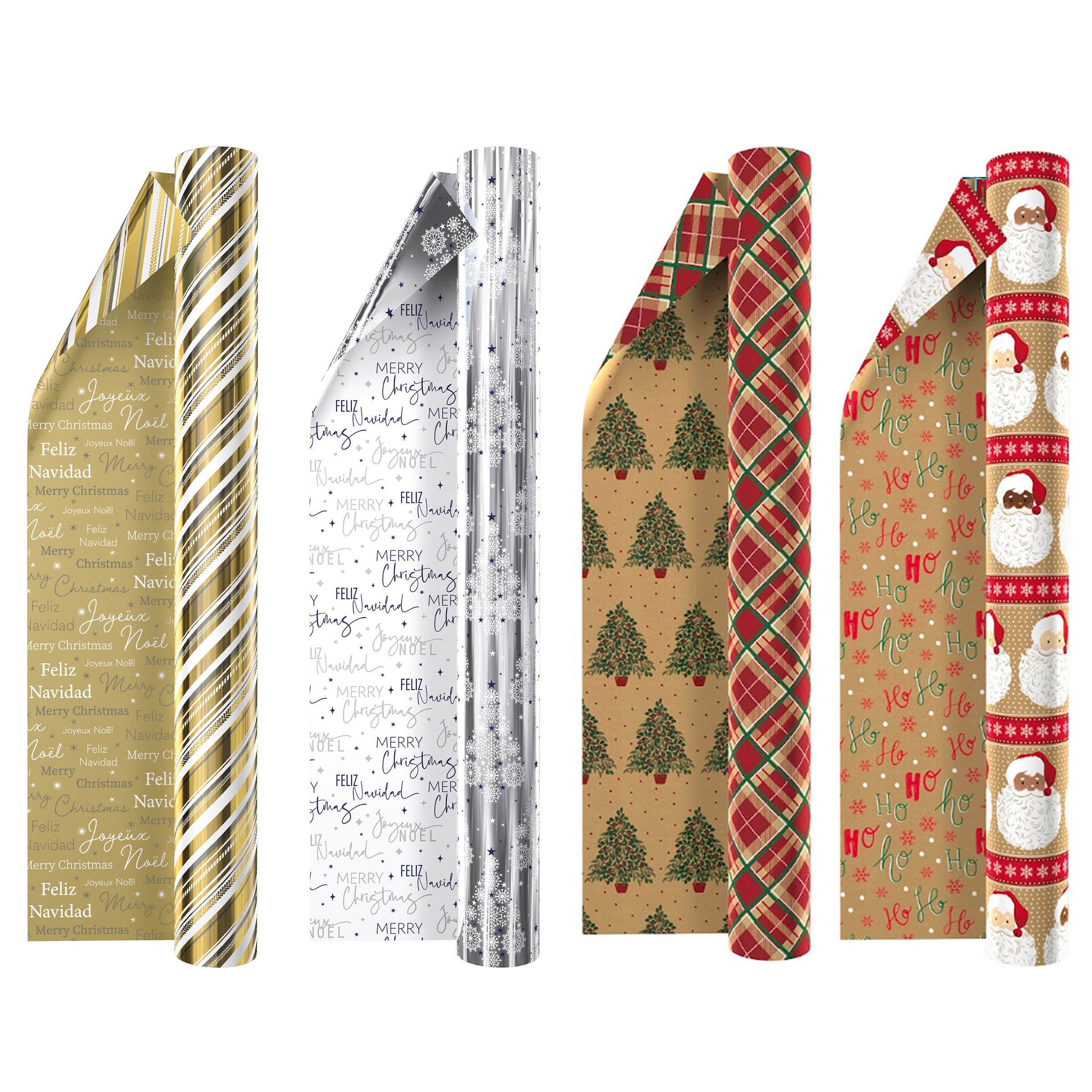 Kirkland Signature Double-sided Counter Roll Gift Wrap, 2-rolls, 540 Sq ...