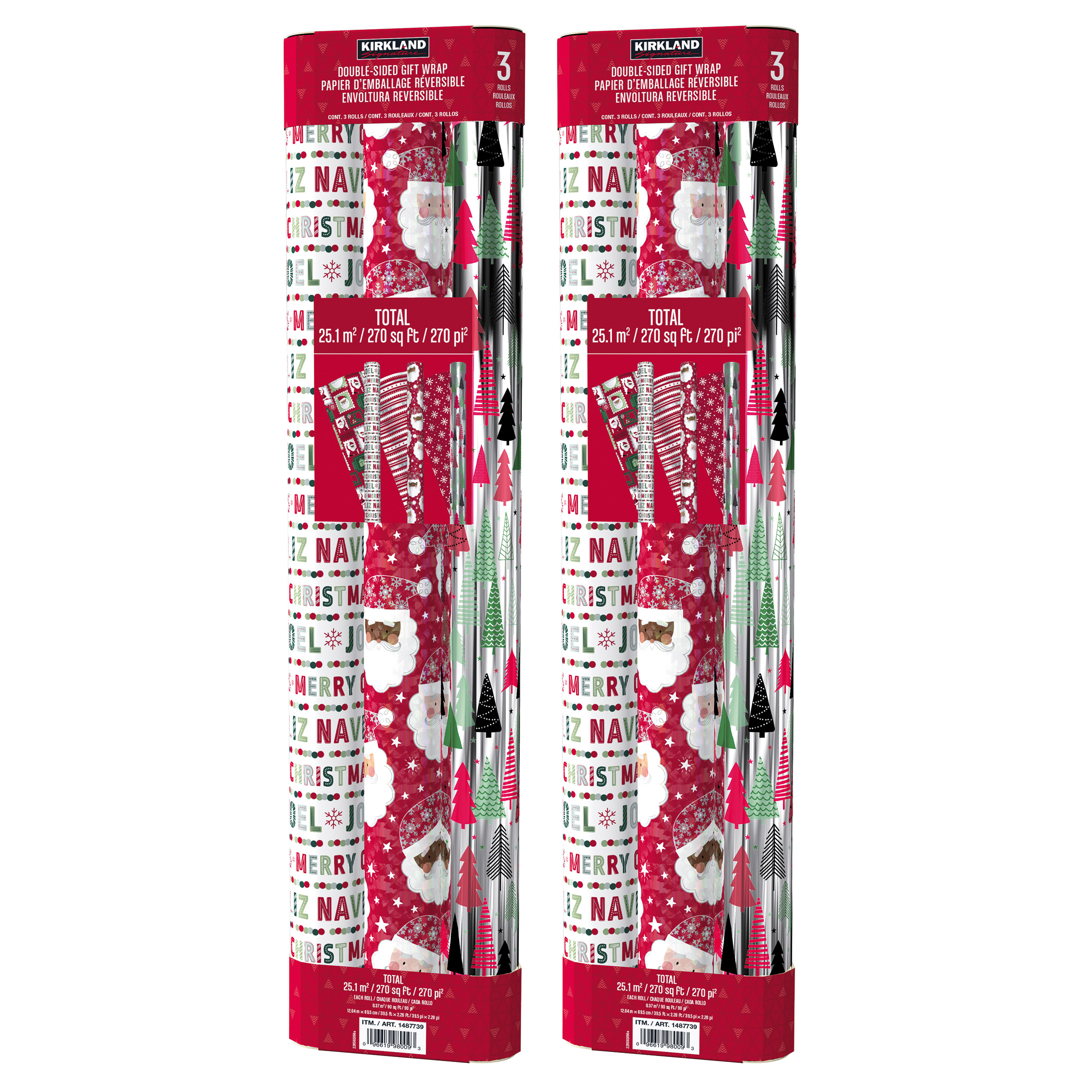 Kirkland Signature - Christmas Wrapping Paper - 6 Rolls | Costco