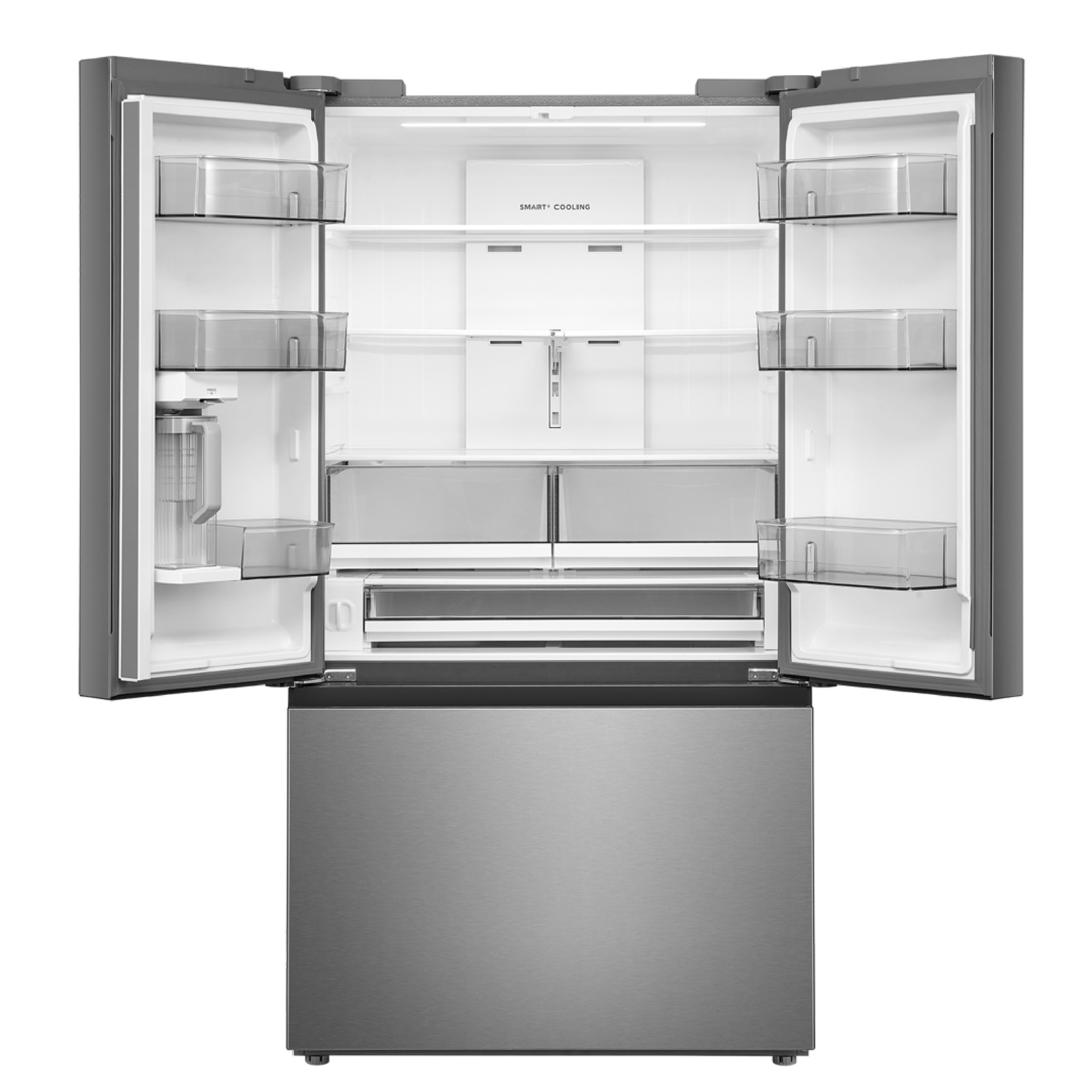 Midea 27 cu. ft. Counter-Depth French Door Refrigerator with AutoFill ...
