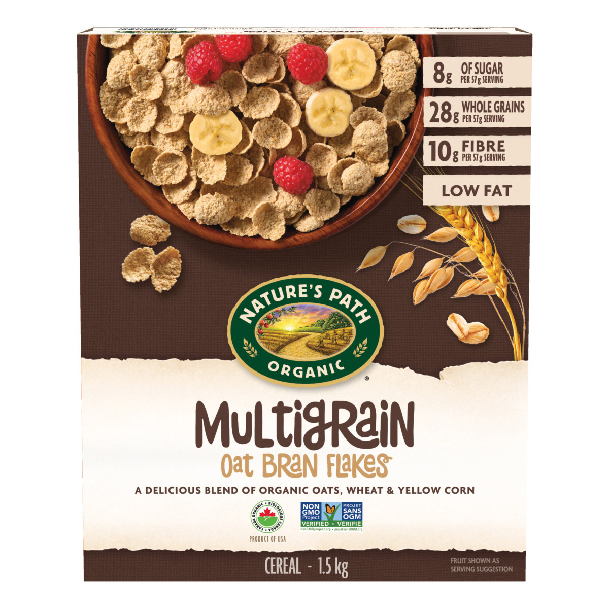 Nature's Path Multigrain Organic Oat Bran Cereal, 1.5 kg | Costco