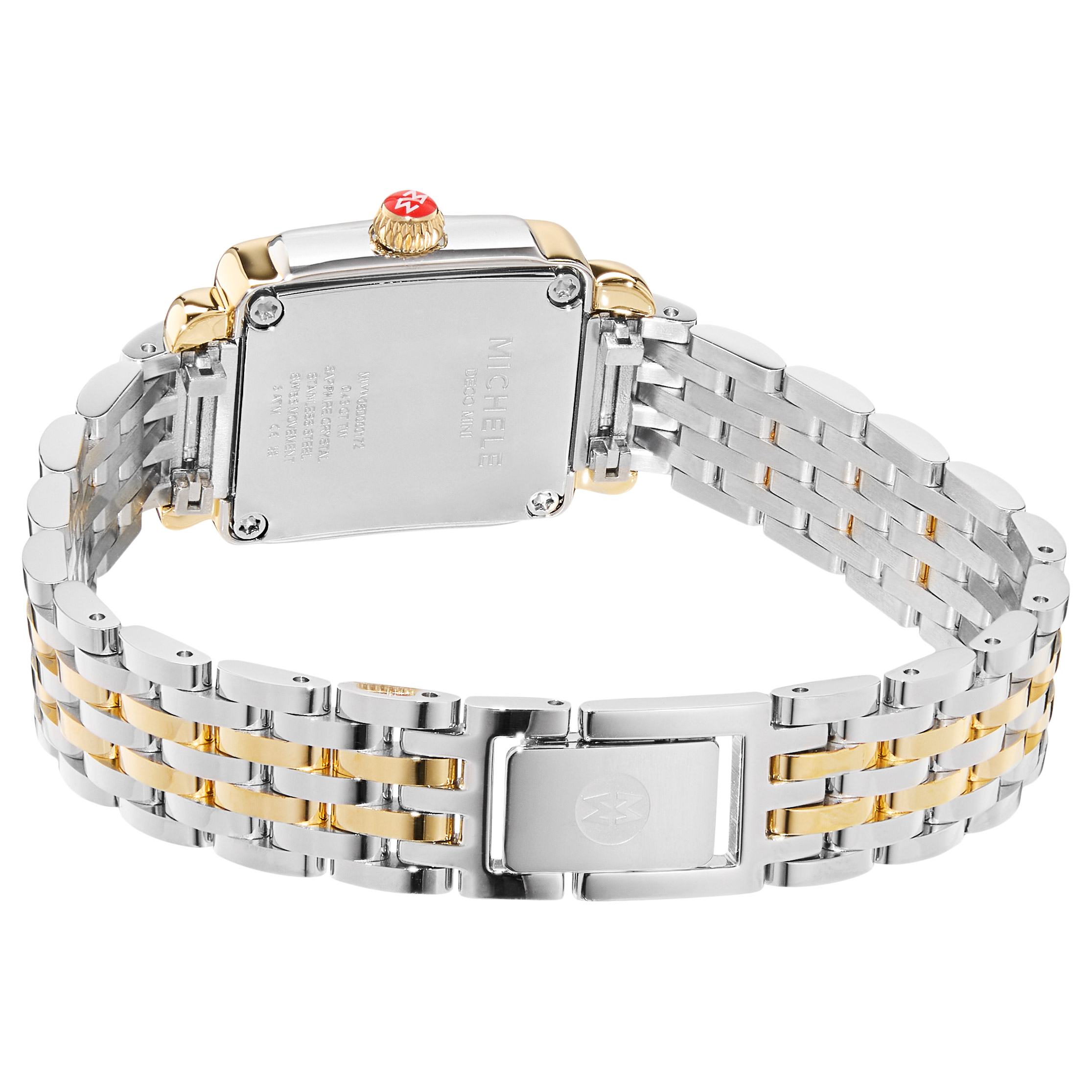 Michele Deco Madison Mini 18K Two-Tone White Dial Quartz Watch, 24mm ...