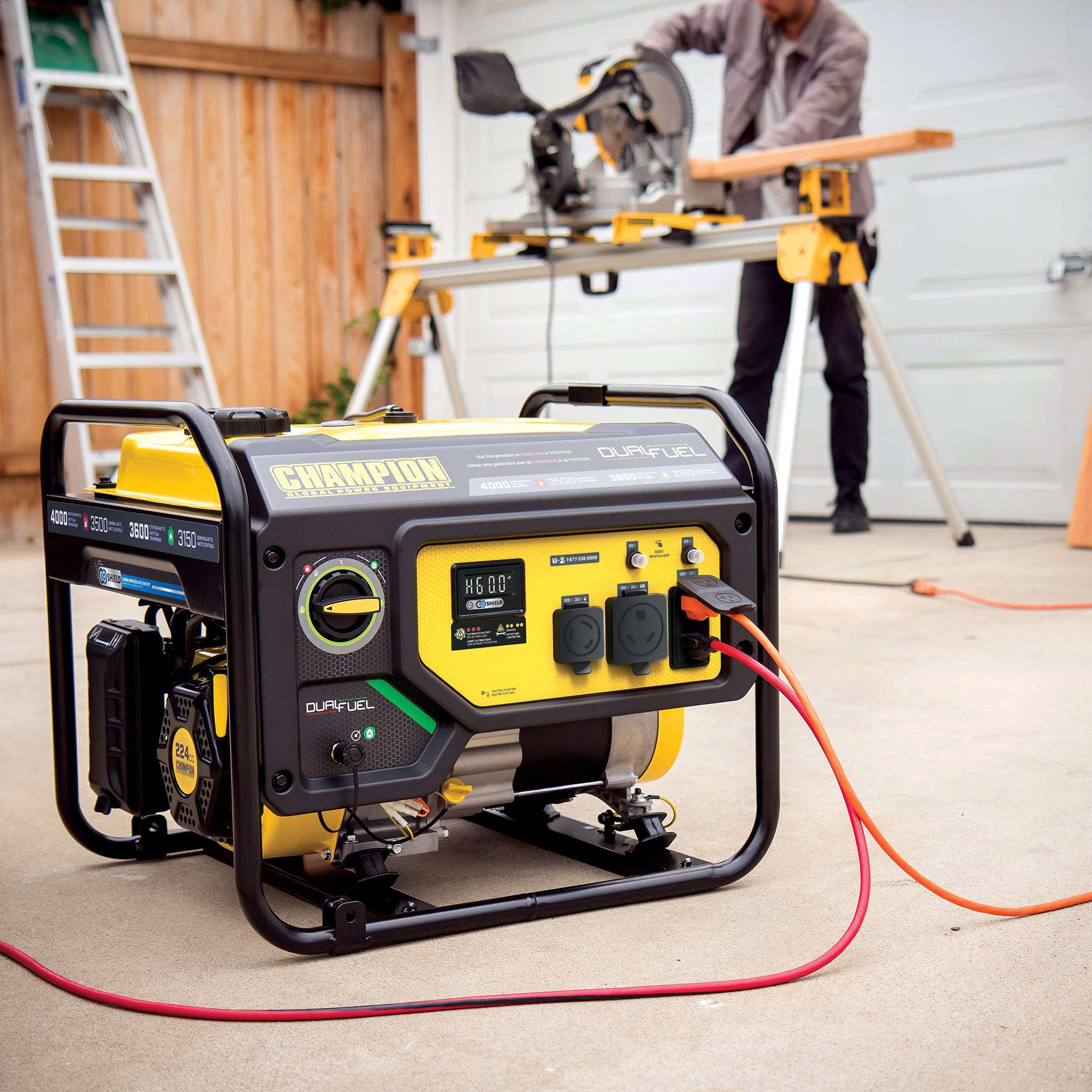 Champion 4000 Watt DUAL FUEL Portable Generator | Costco