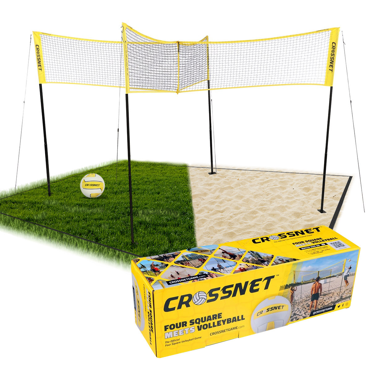 Crossnet Four Square Volleyball Game Bundle | Costco