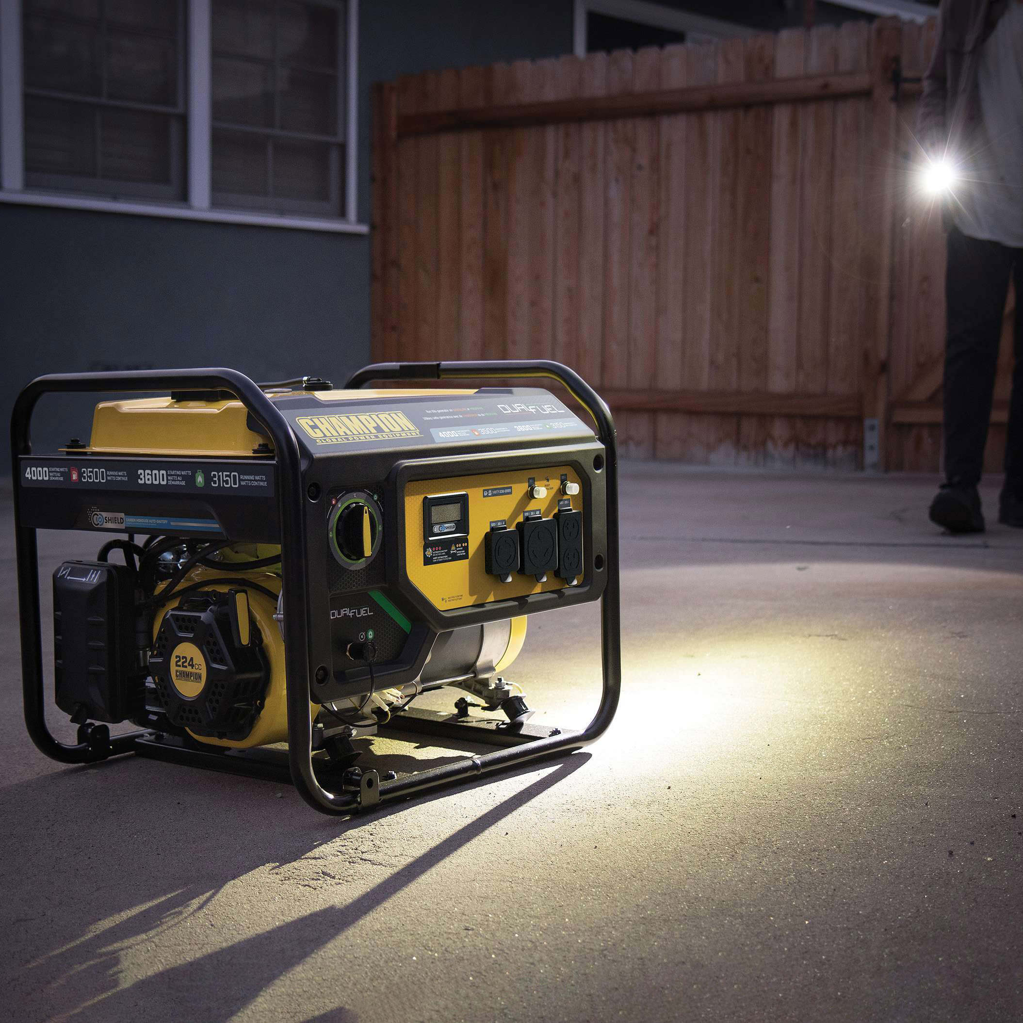 Champion 4000 Watt DUAL FUEL Portable Generator | Costco