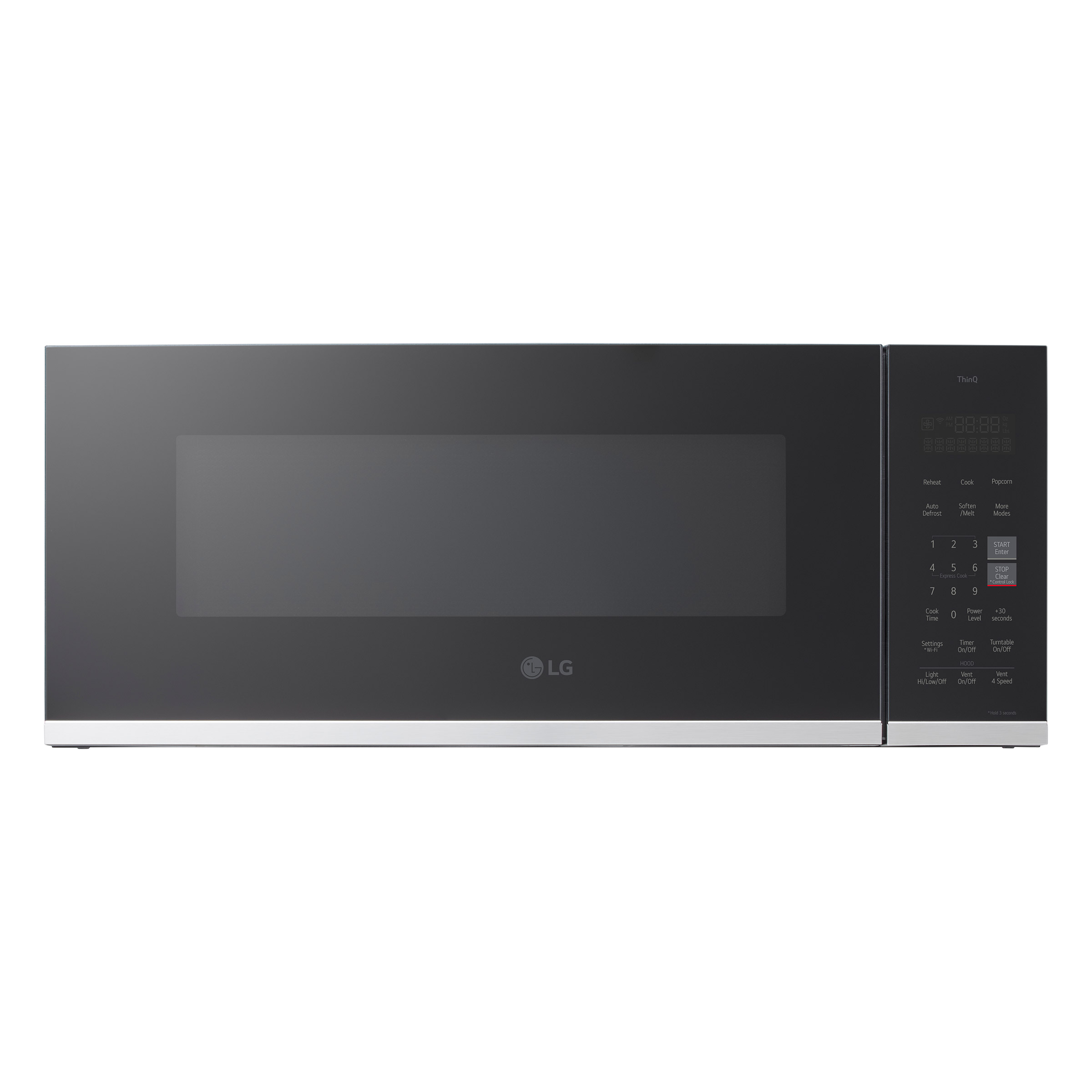 LG 1.3 cu ft. Stainless Steel Over-the-Range Slim Microwave Oven ...