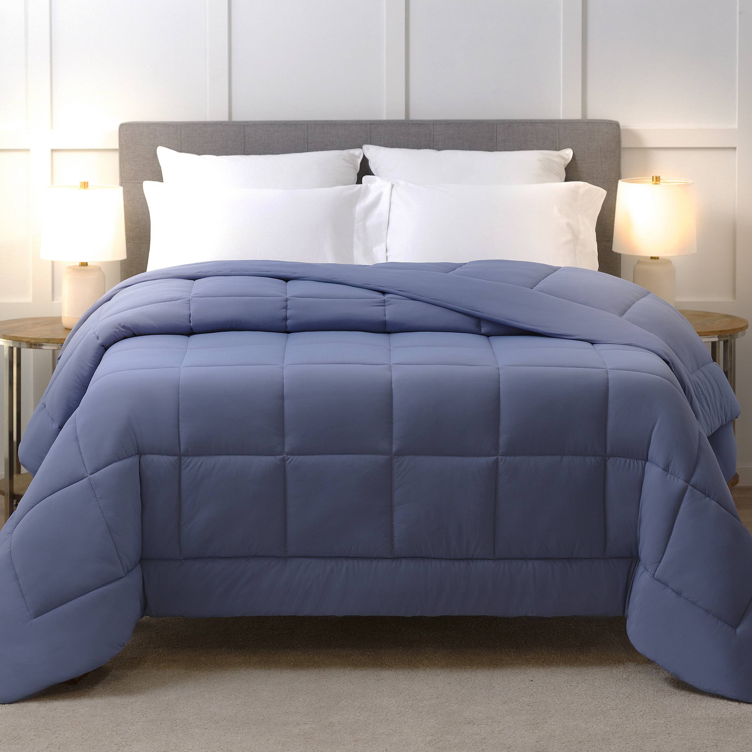 Below Zero Cooling Comforter, King, Blue | Costco
