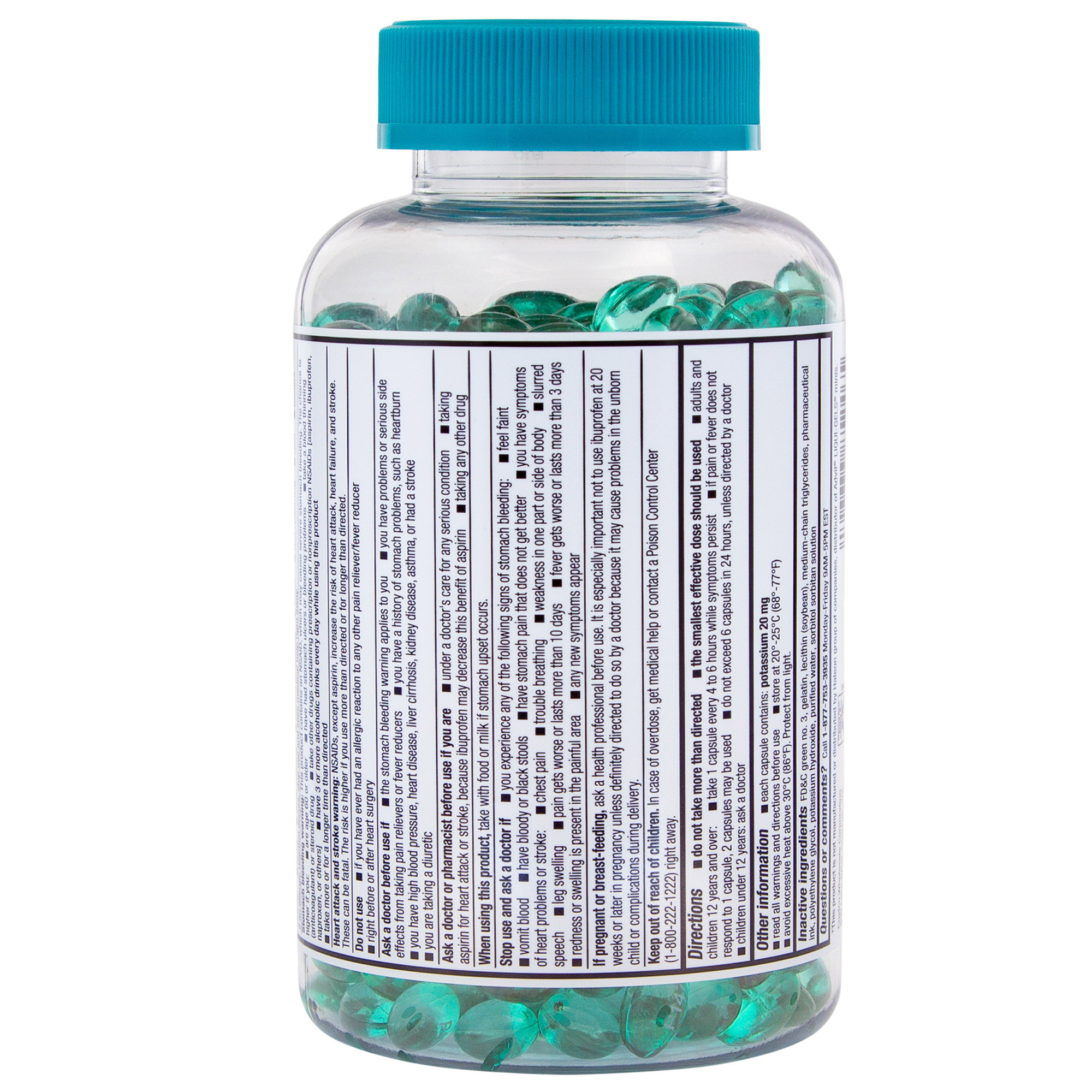 Kirkland Signature Mini Ibuprofen 200 mg Liquid Gel Capsules, 500 Count ...