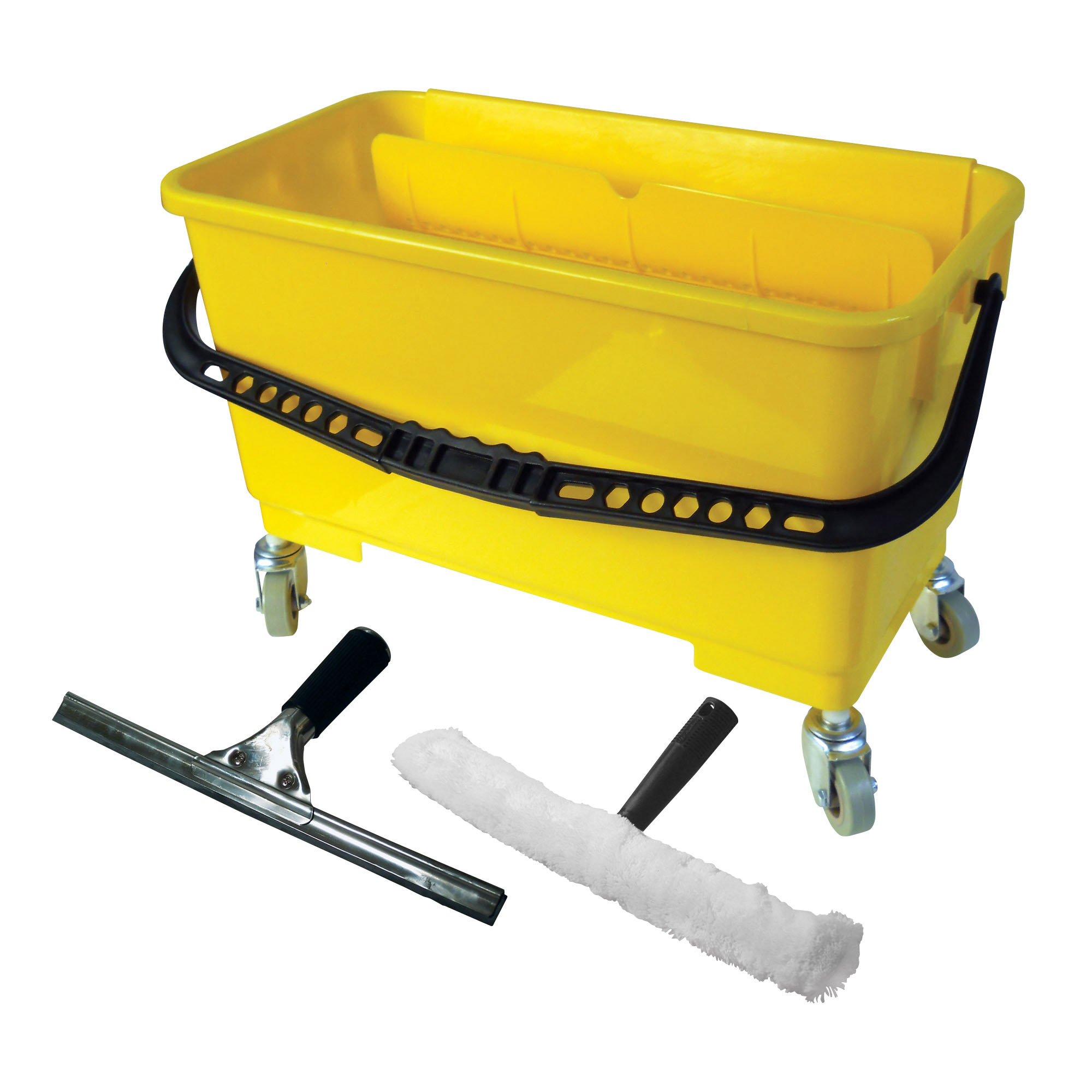 Window Cleaning bucket with 14 in.Squeegee and 14 in. Strip Washer | Costco