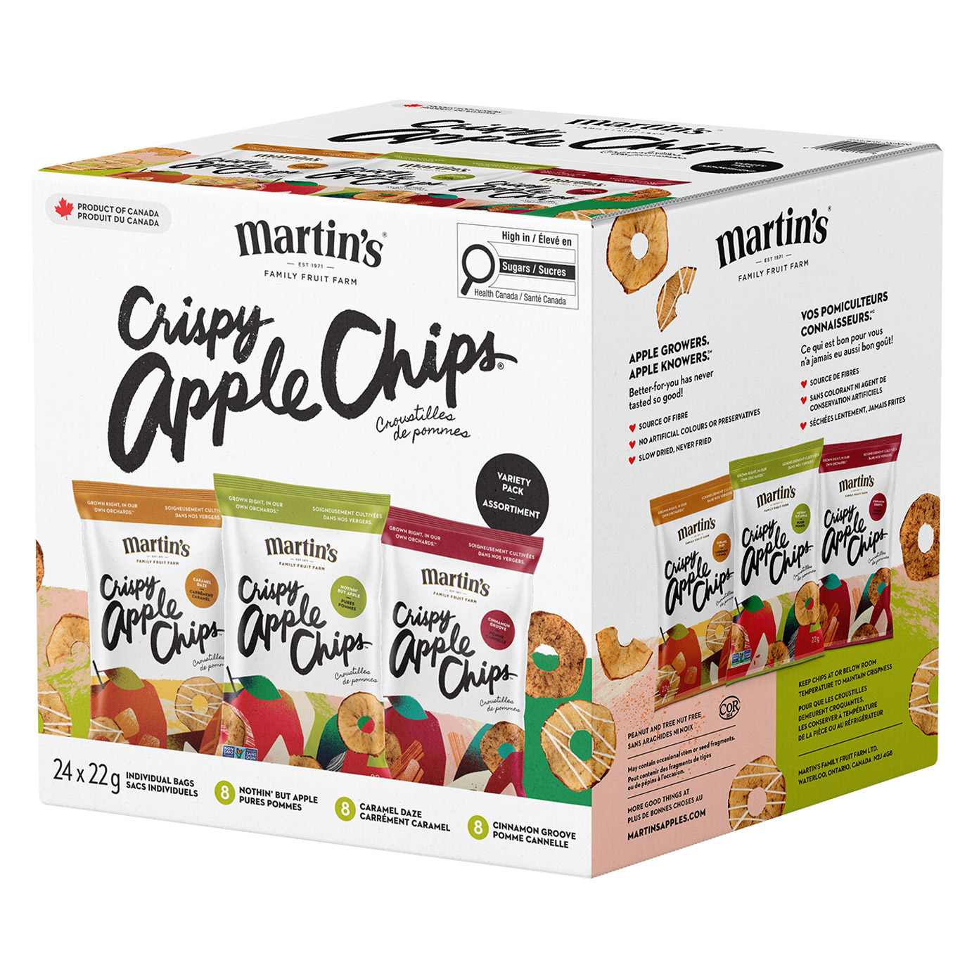Martin’s Apple Chips Multi - Pack, 24 × 22 g | Costco