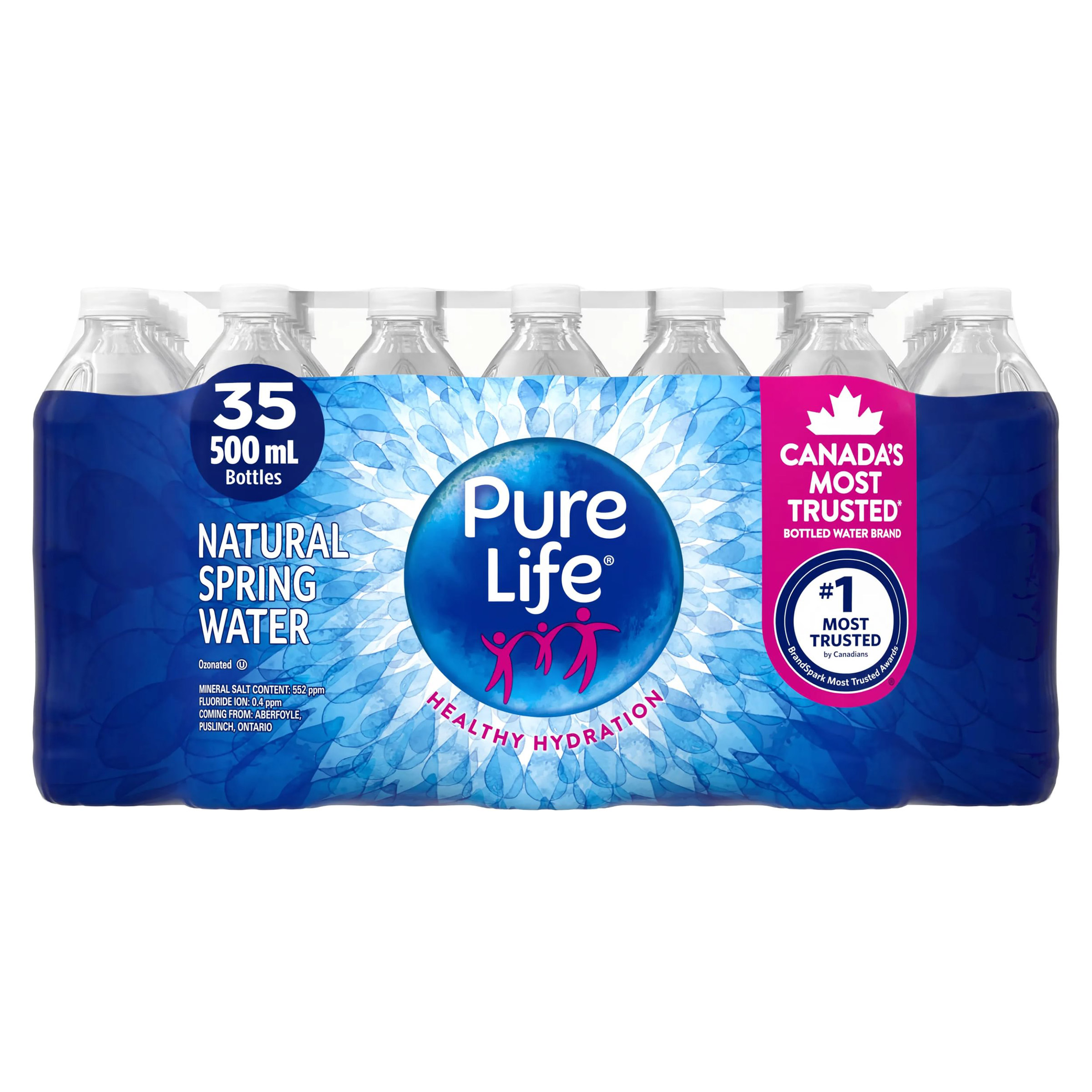 Pure Life Natural Spring Water 500 mL 35-pack | Costco