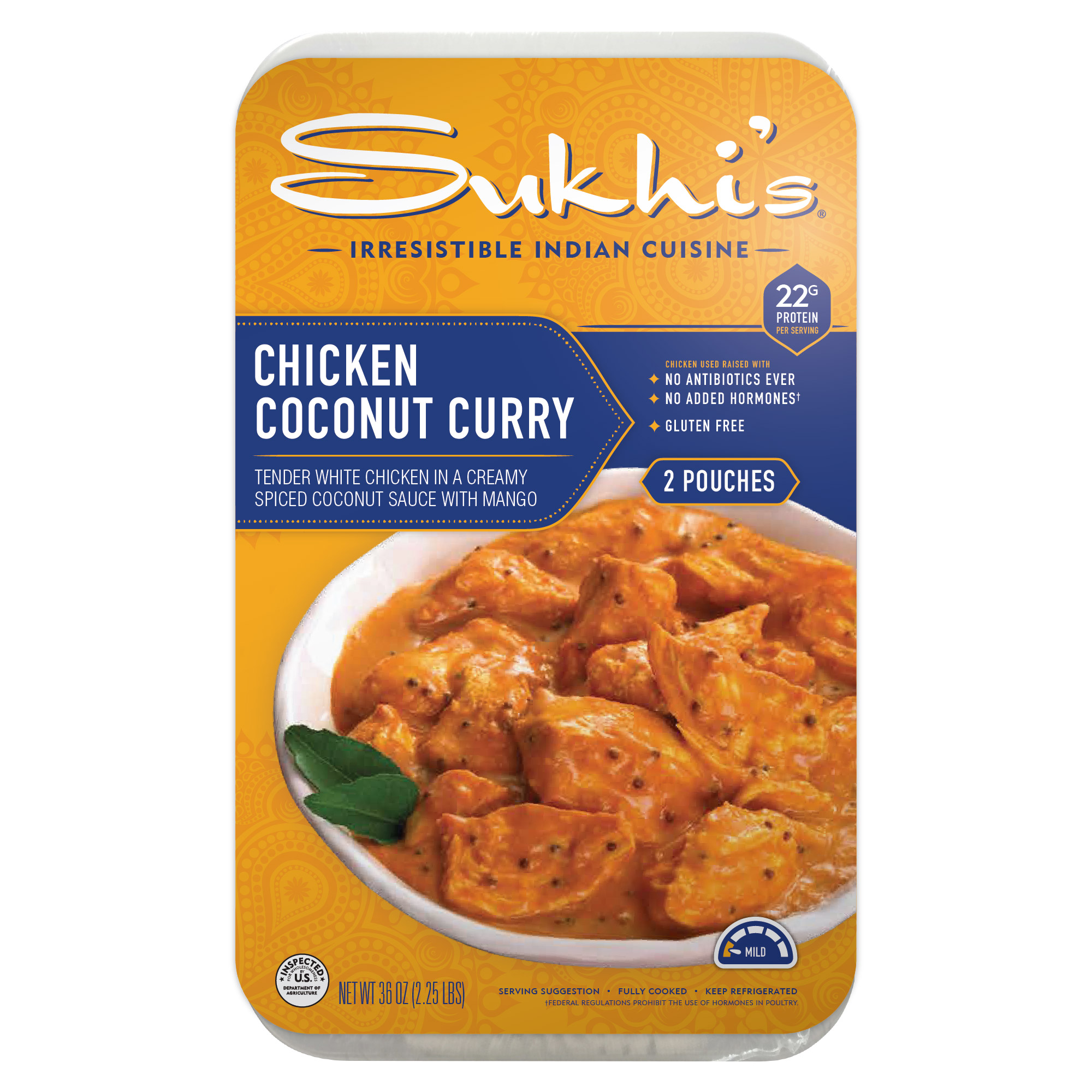 Sukhi's Indian Chicken Coconut Curry Prepared Meal, 36 oz | Costco