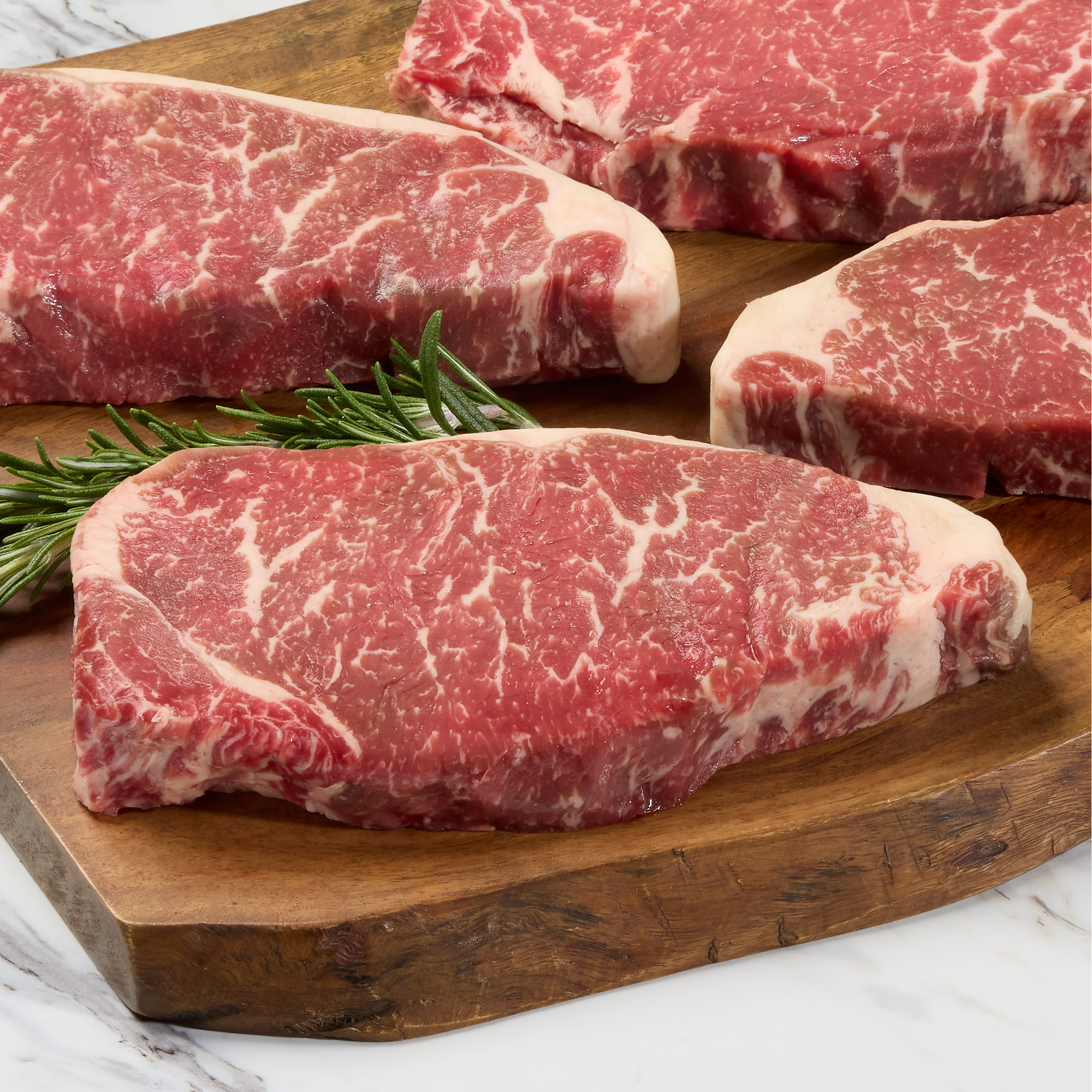 D'Artagnan Dry Aged, High Choice, NY Strip Steaks, 5 Total Count, 4.25 ...