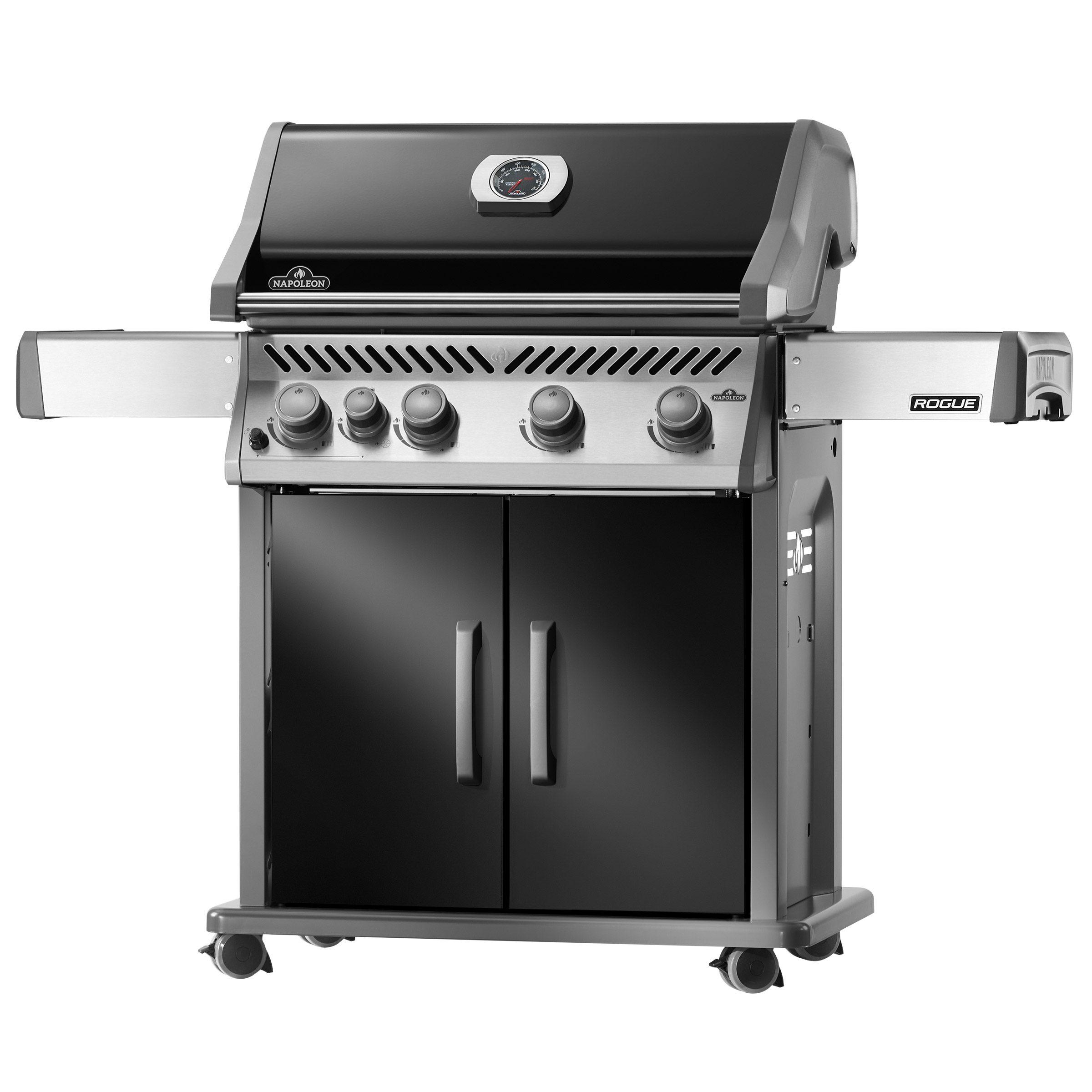 Napoleon Rogue 525 Natural Gas BBQ with Range Side Burner, with Cover ...