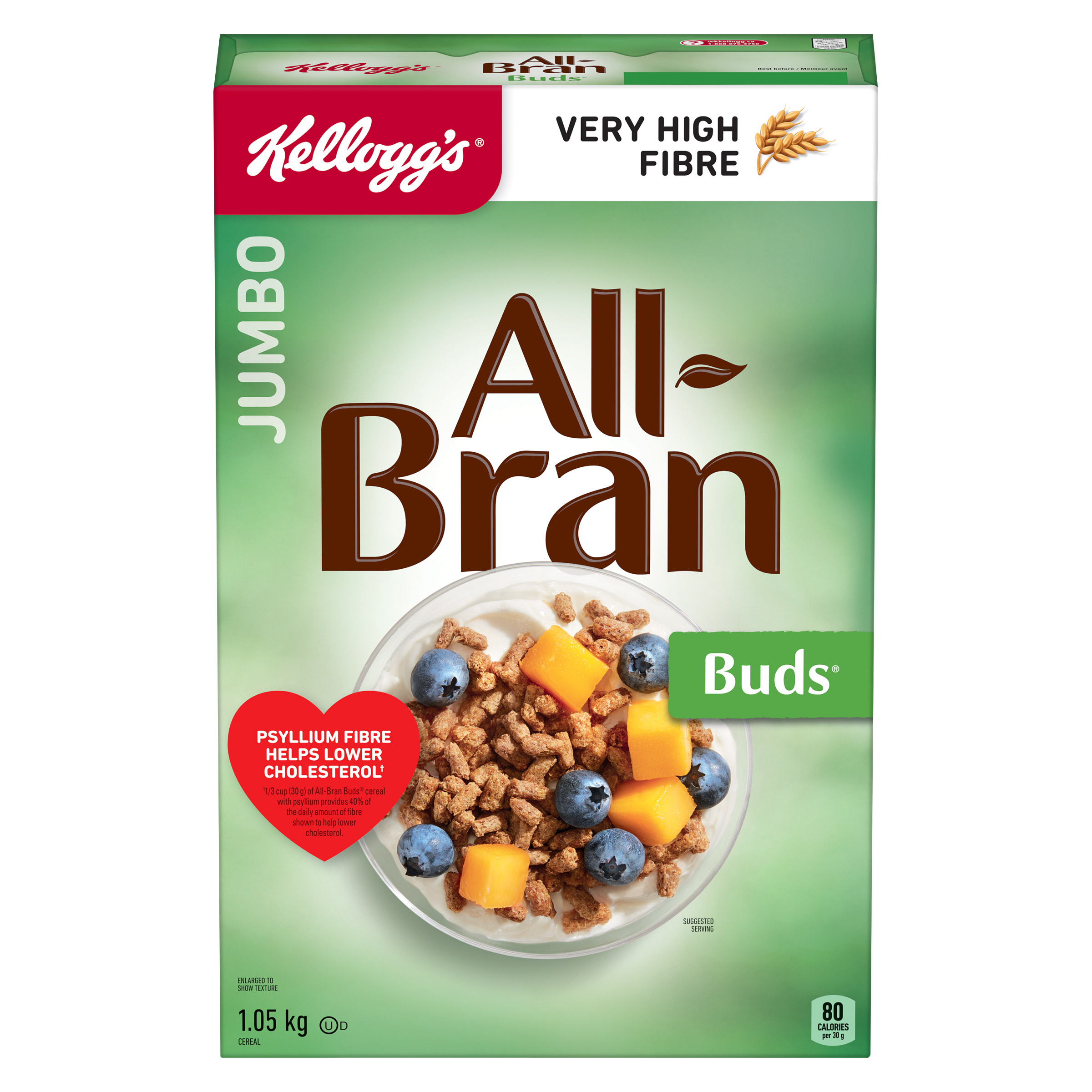 Kellogg’s All-Bran Buds Jumbo, 1.05 kg | Costco