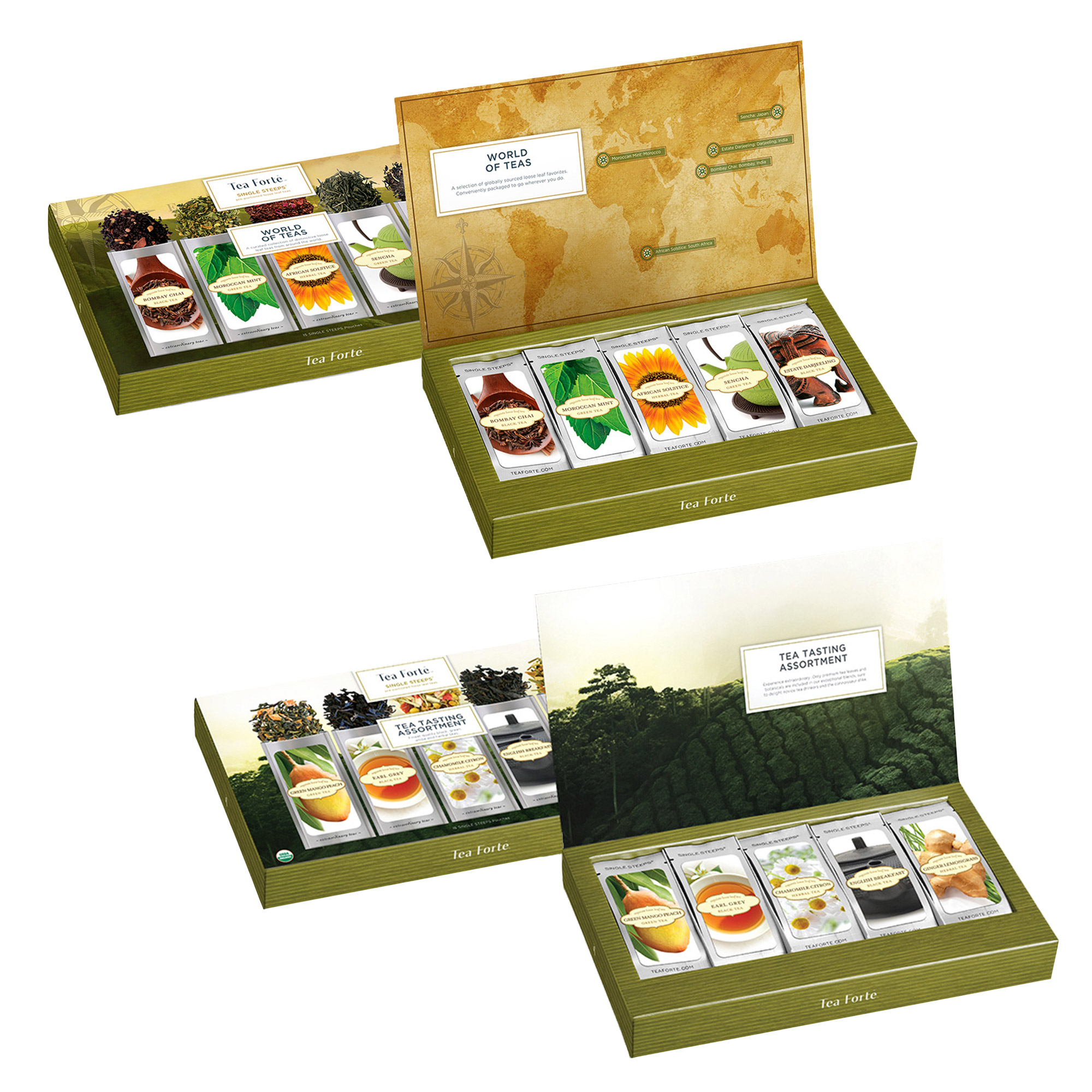 Tea Forté Single Steeps Tea Tasting & World of Tea, 2-pack | Costco