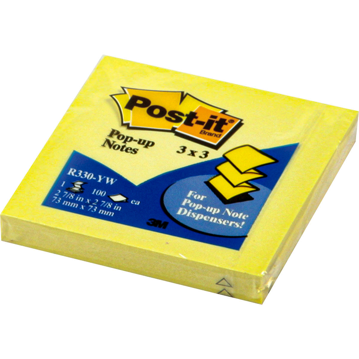 Post-it Pop-Up Notes, Canary Yellow, 3" x 3", 100 Sheets, 12 Pads | Costco