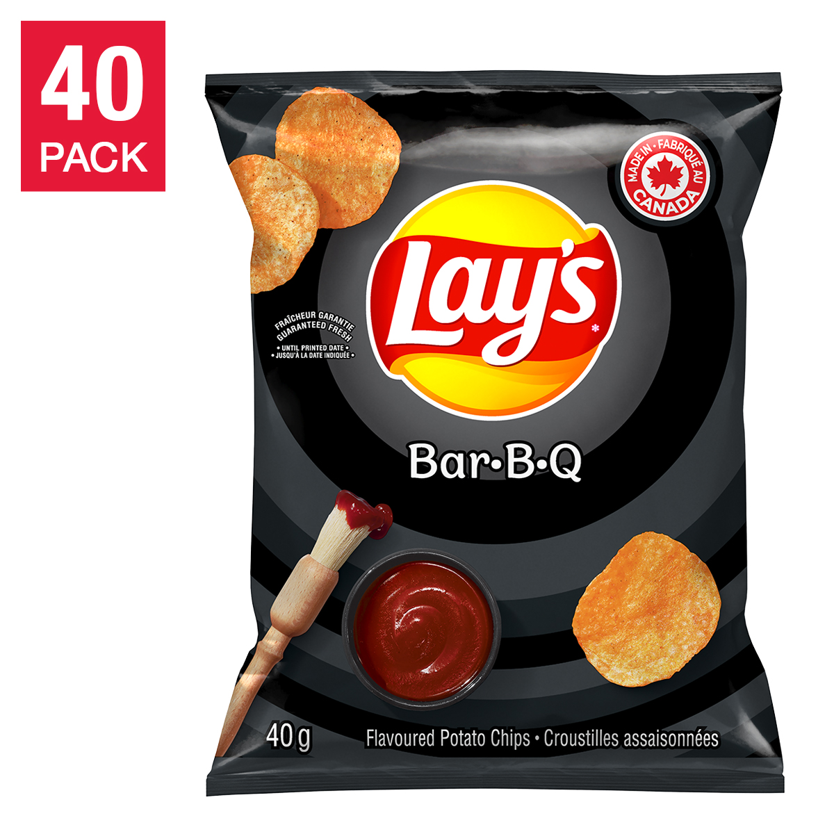 Lay’s Bar-B-Q Potato Chips, 40 × 40 g | Costco