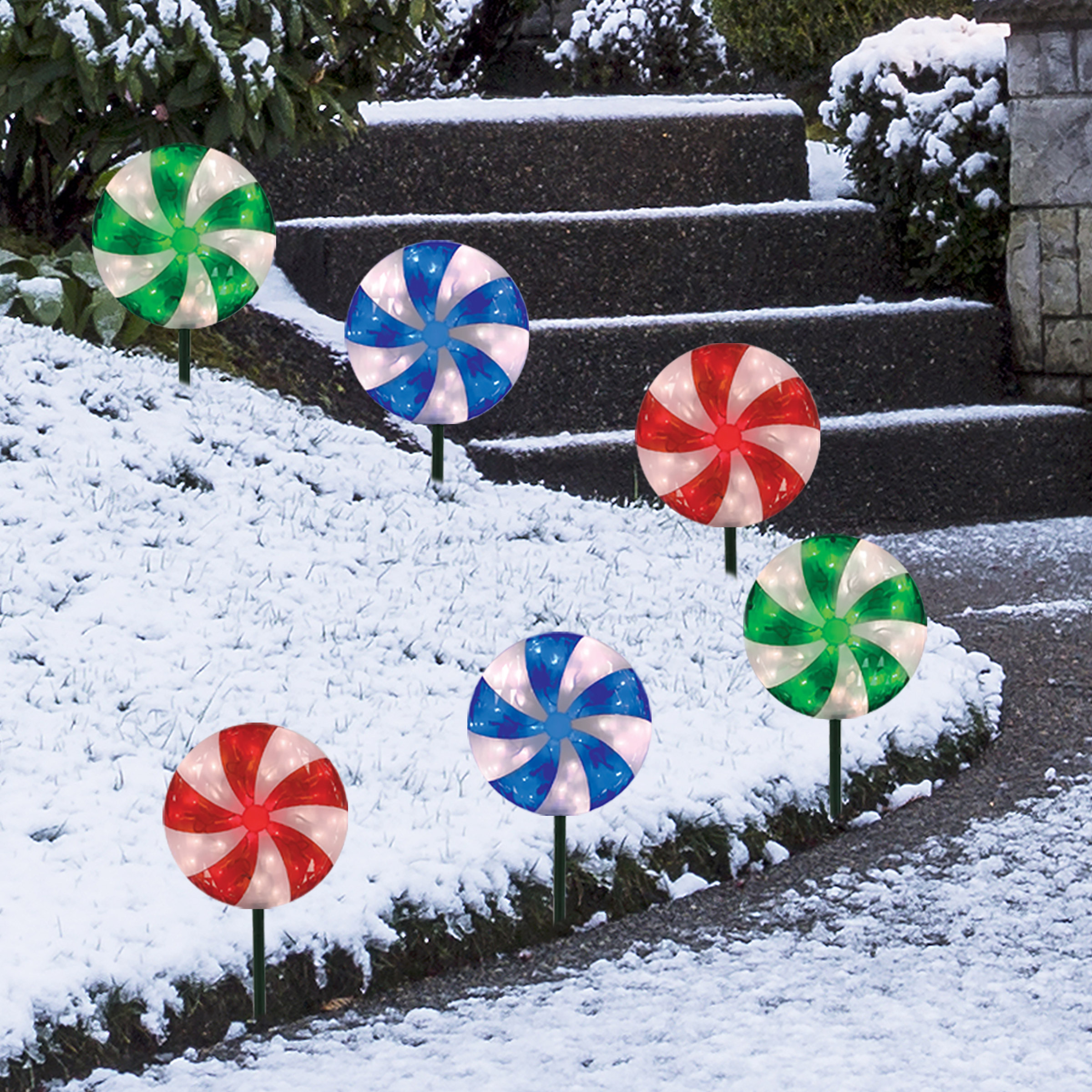 Set of 6 LED Lawn Stakes | Costco
